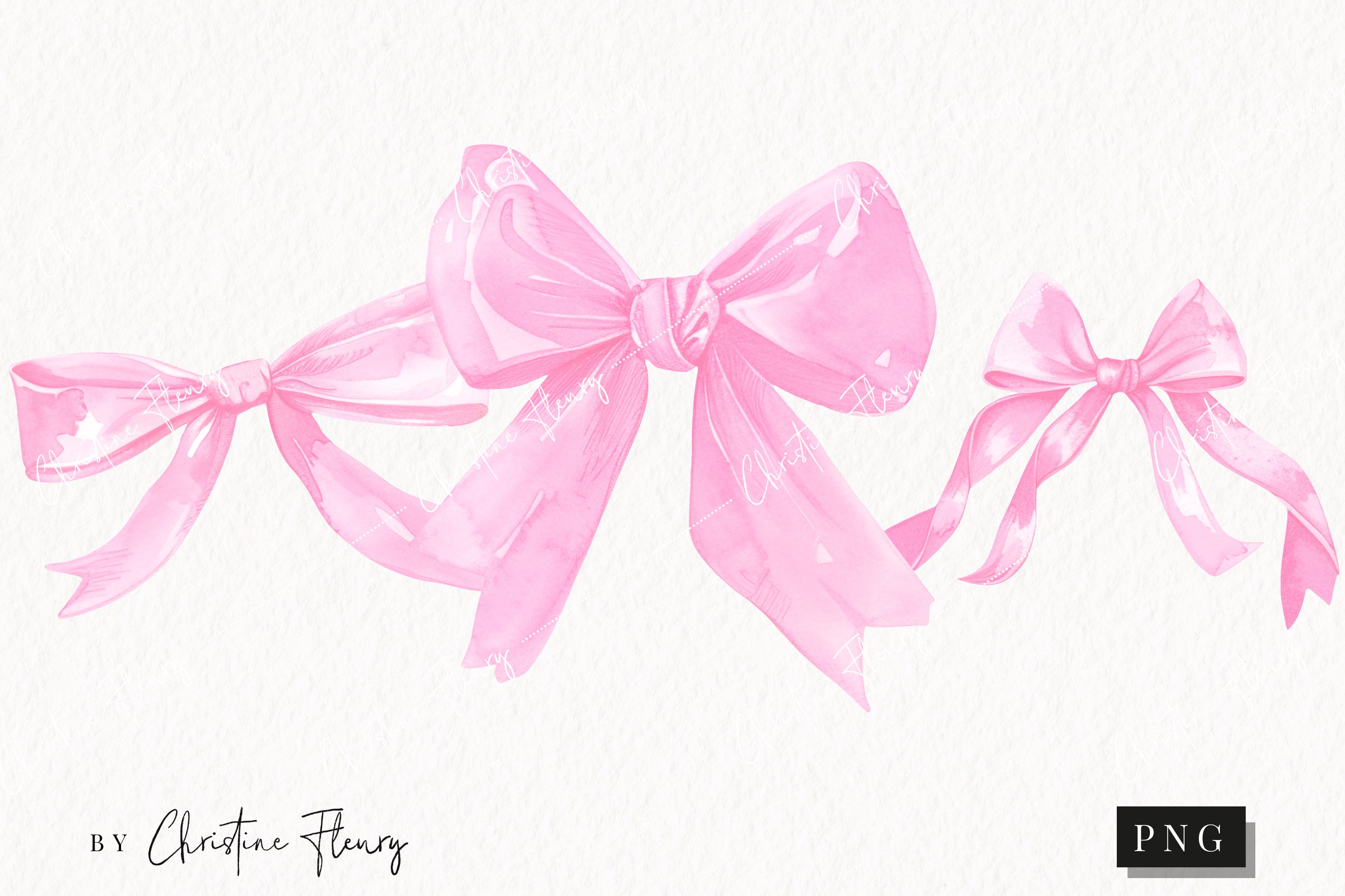 Light Pink Bow Clipart