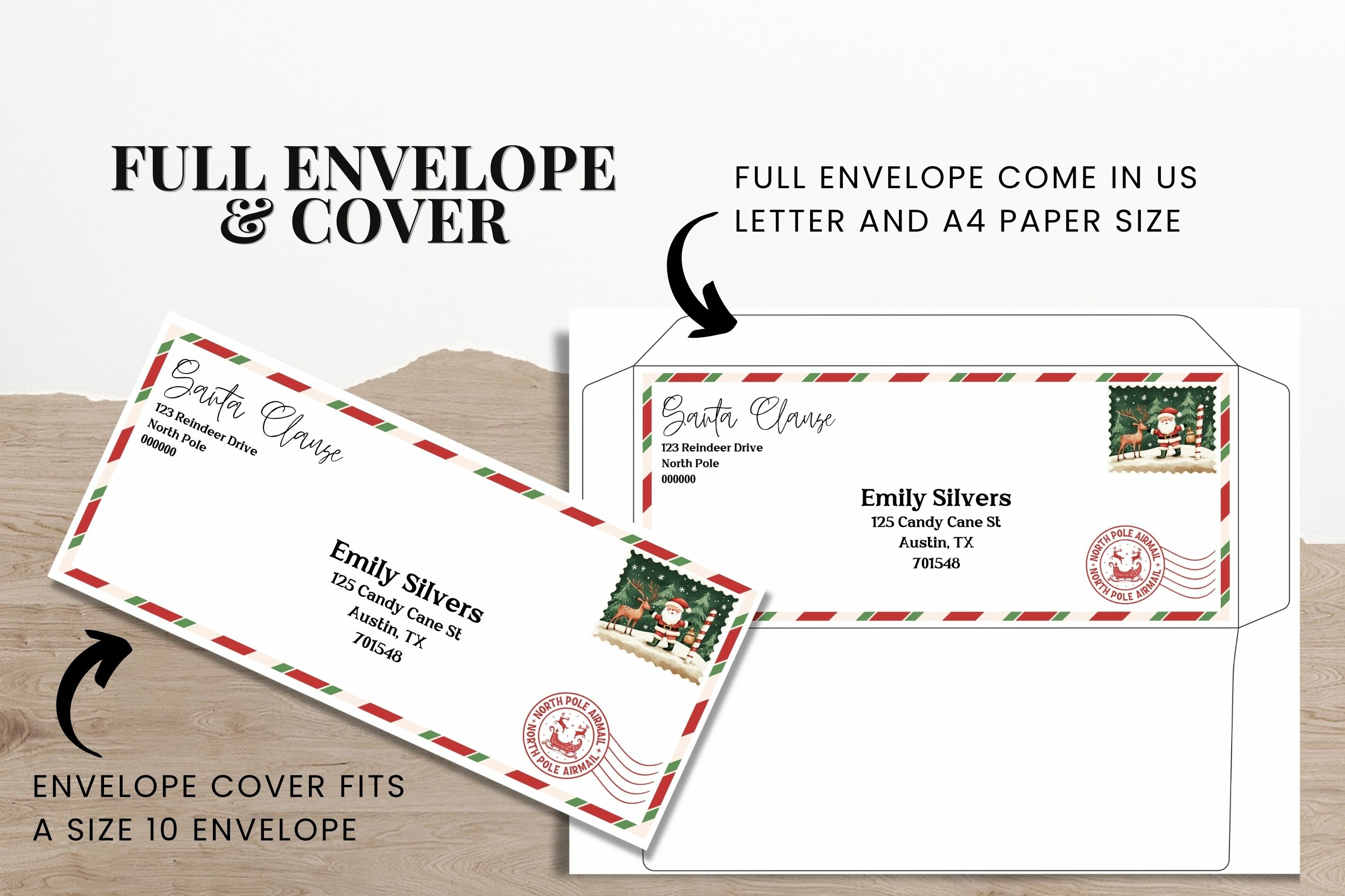 Envelope Template From Santa