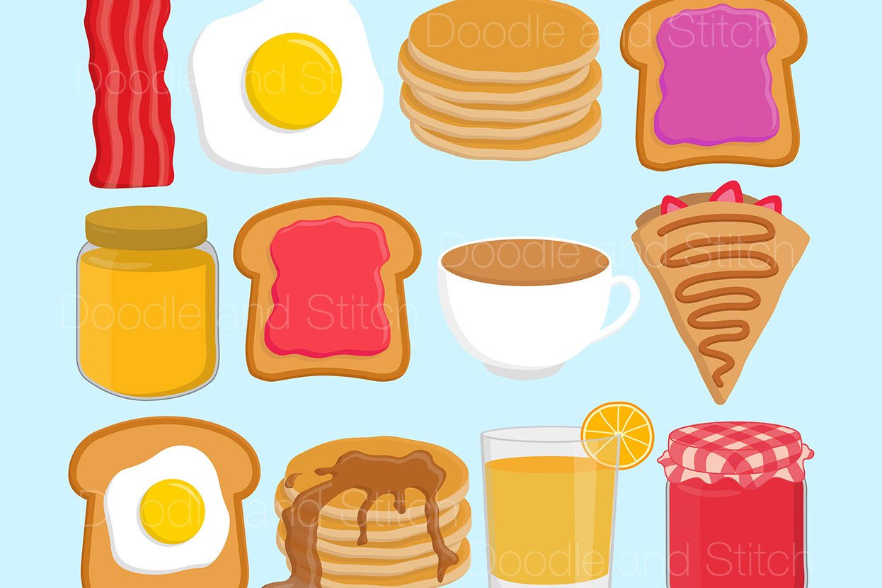Breakfast Food Illustration
