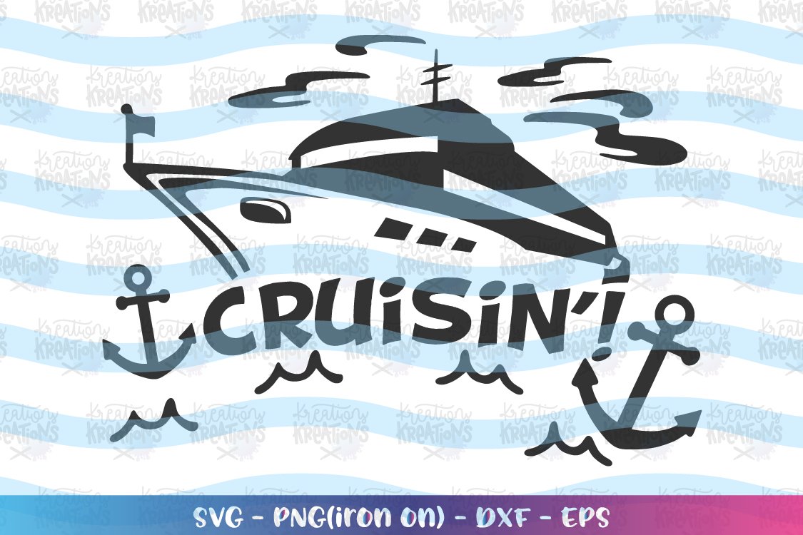 Cruise ships svg Cruisin' svg Cruise Ship svg (127539) | SVGs | Design ...