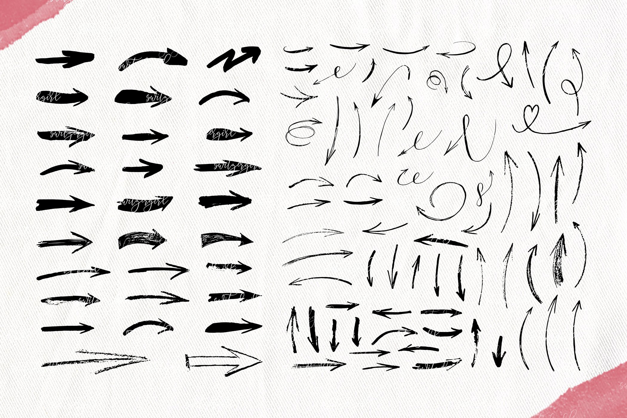 Handdrawn arrows collection