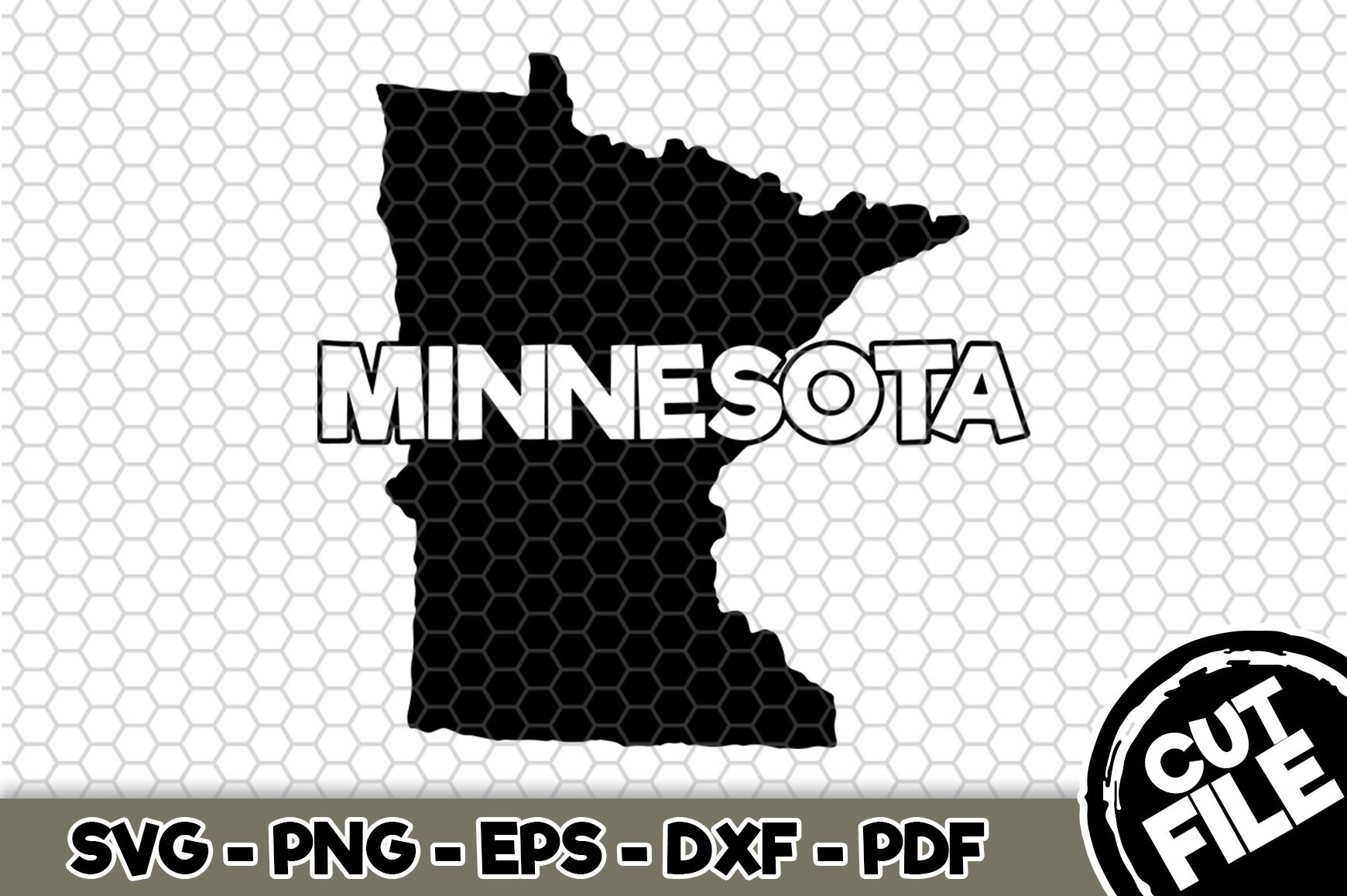 Minnesota State Name - Minnesota State - SVG Cut File n575 (1257458 ...