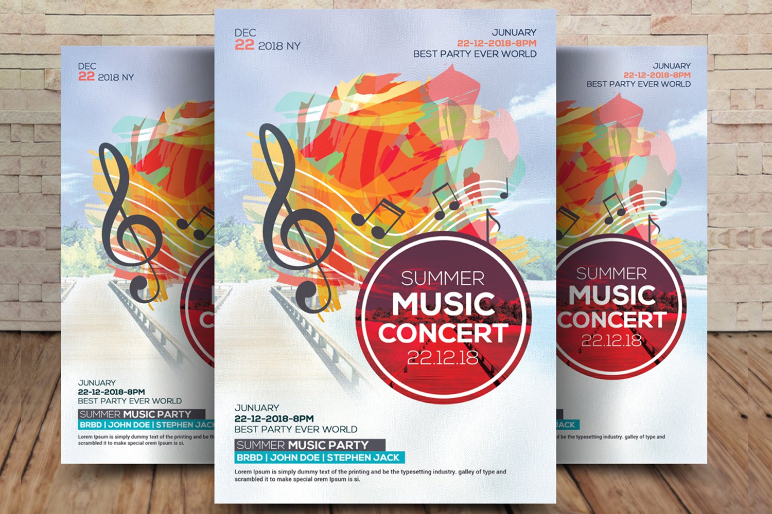 Night Music Concert Party Flyer (544853) | Flyers | Design Bundles