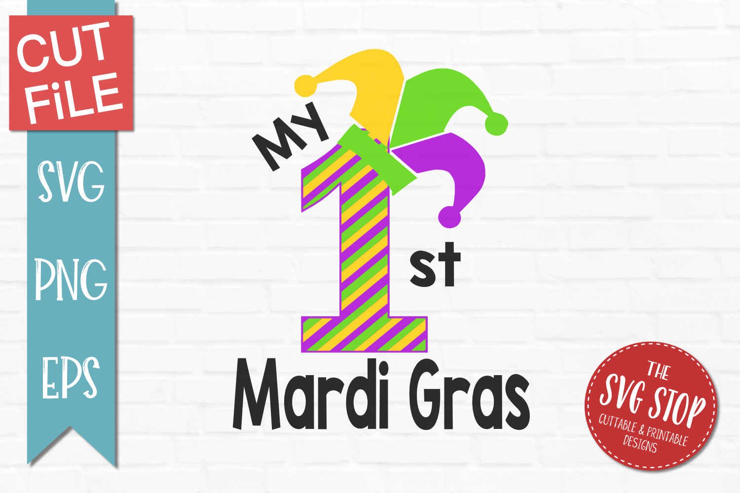My First Mardi Gras SVG | Baby's First Tshirt Printable (332817) | SVGs ...