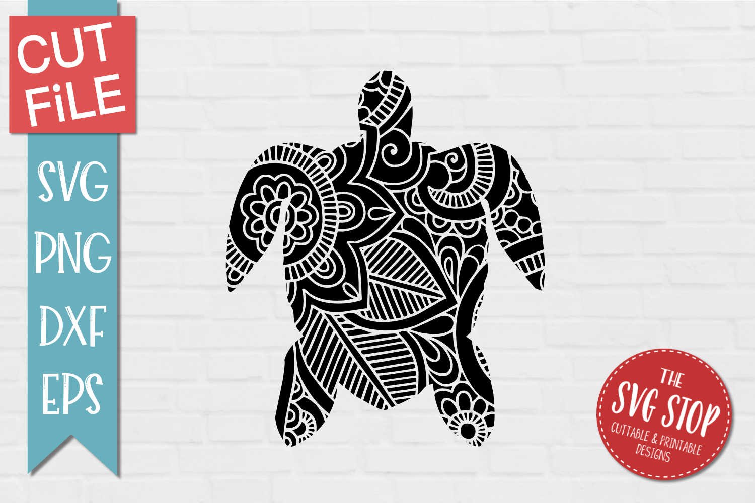 Mandala Turtle - SVG, PNG, DXF, EPS (344959) | SVGs | Design Bundles