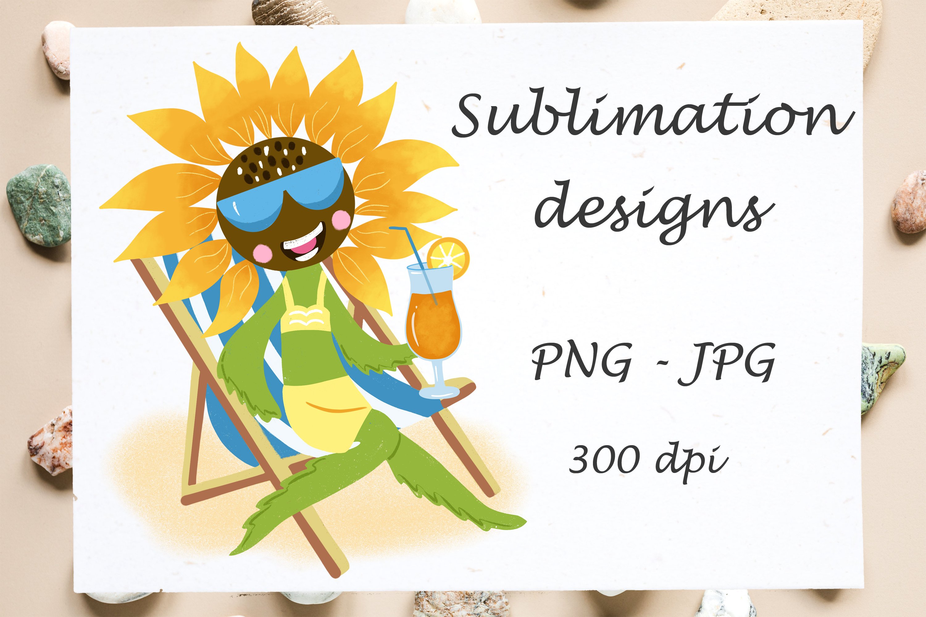 Sunflower. Sublimation PNG. Summer Clipart