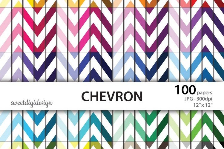 Rainbow Chevron Background