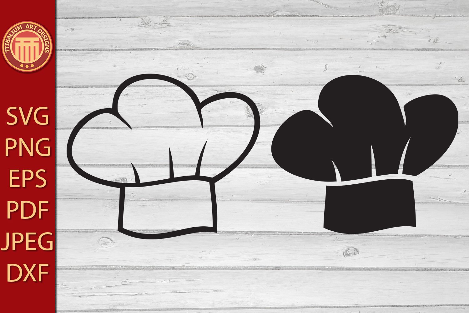 Cheef Hat - eps, jpg, dxf, svg, pdf, png files (2248007)