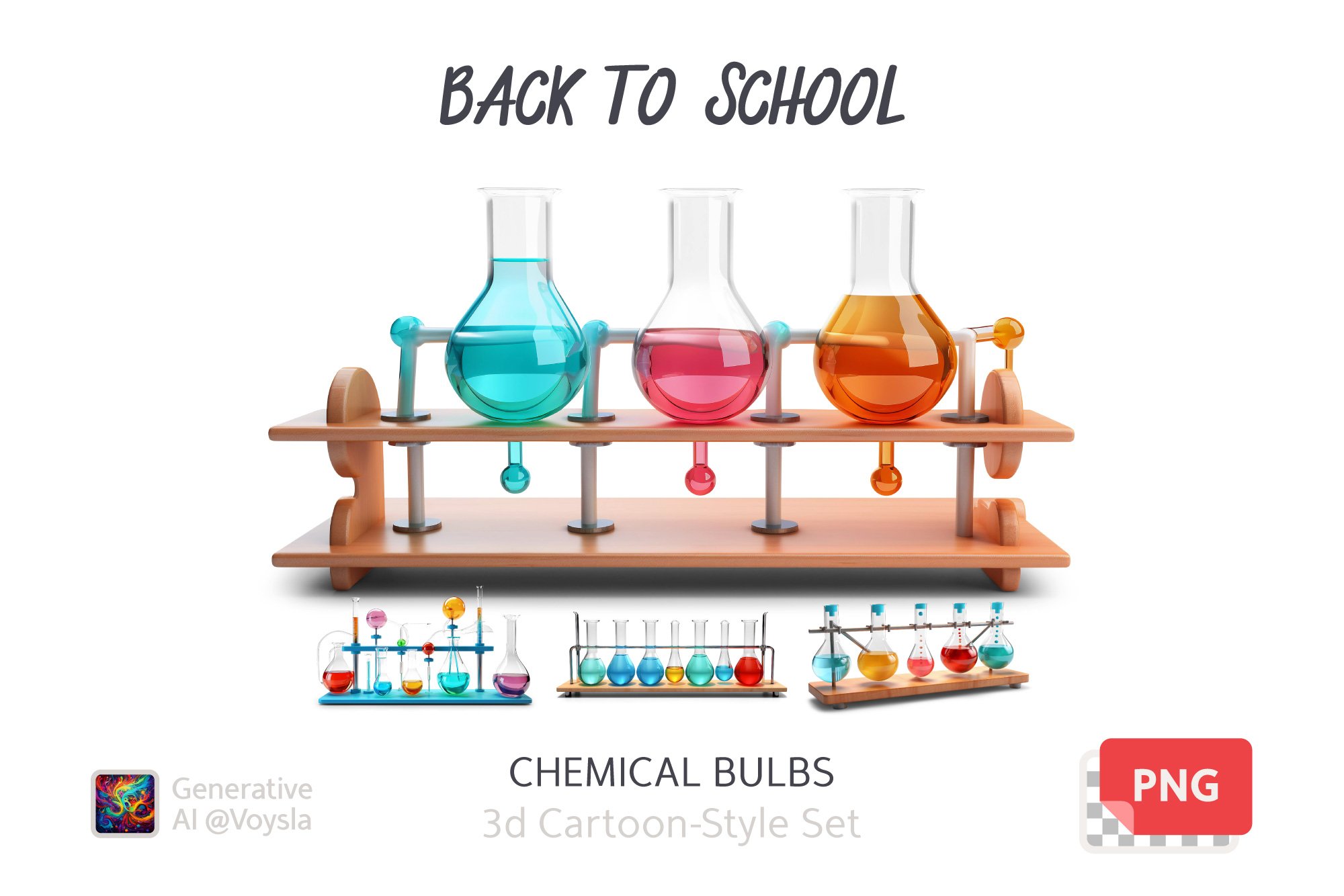 Cartoon Chemistry Set