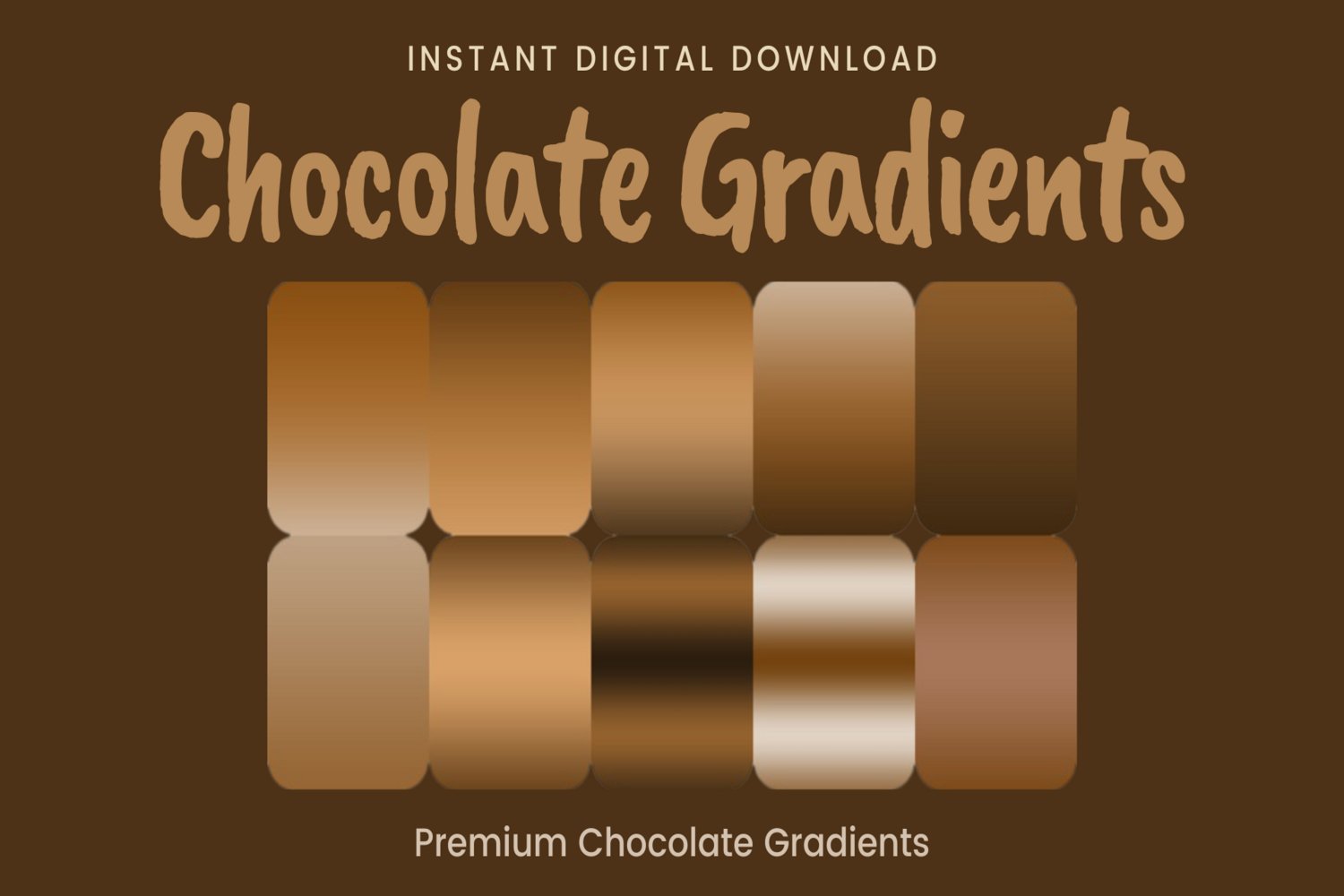 Trendy & Modern Chocolate Gradients Collection | Gradients