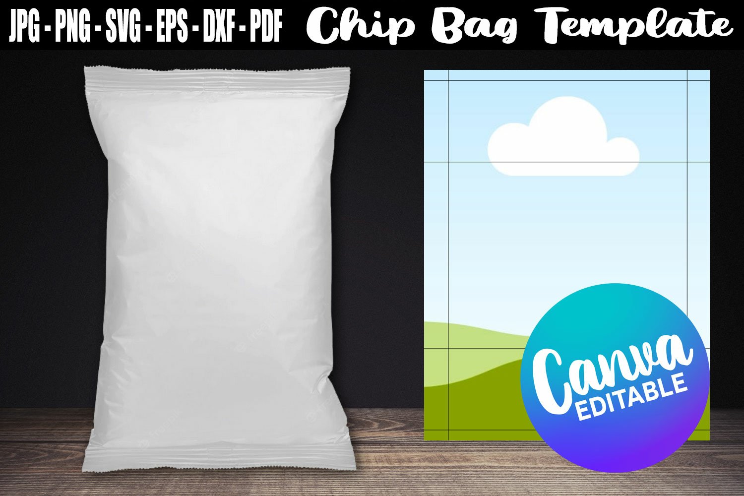Potato Chip Bag Template Free Printable Chip Bag Template Of Blank