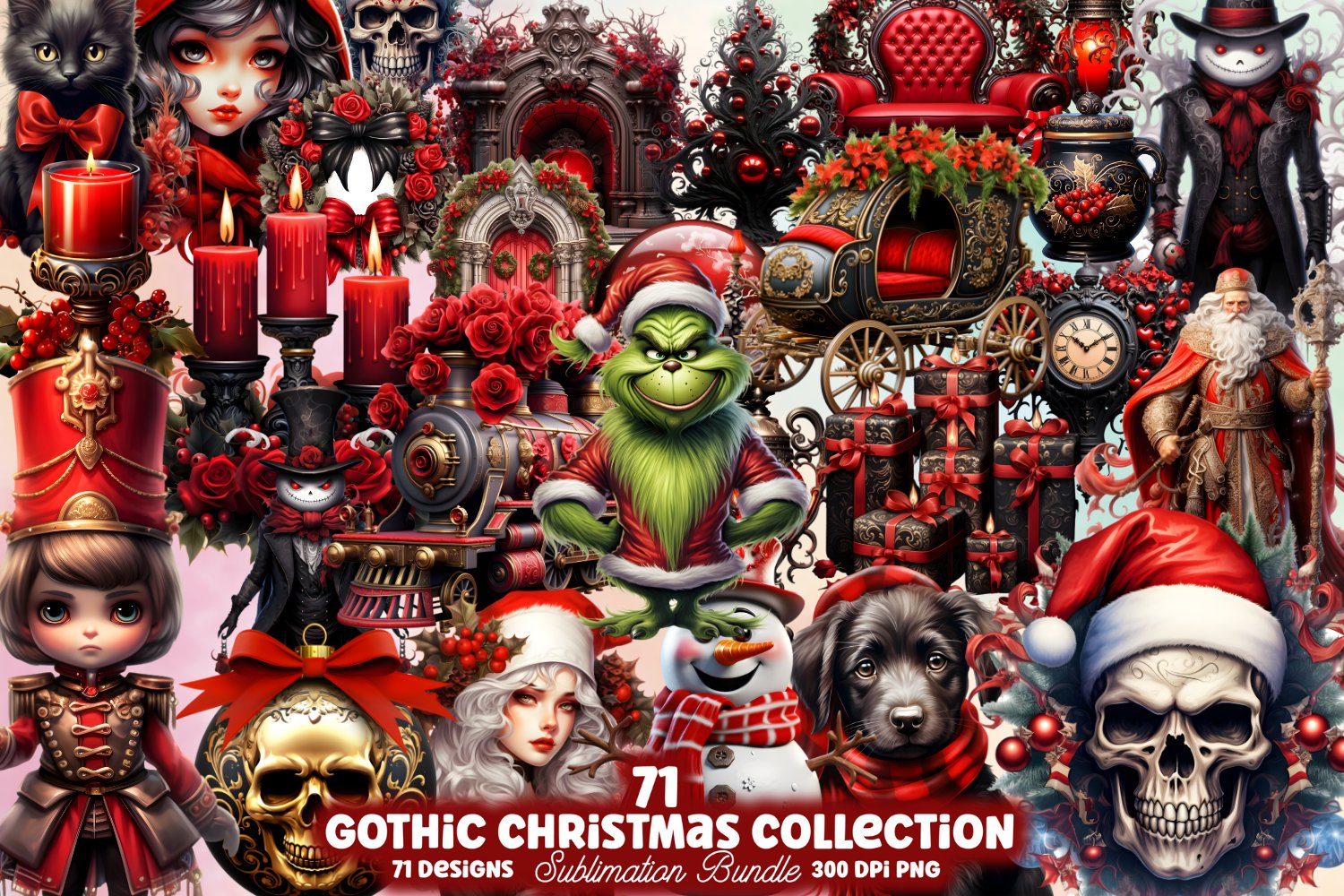 Gothic Christmas Wallpaper
