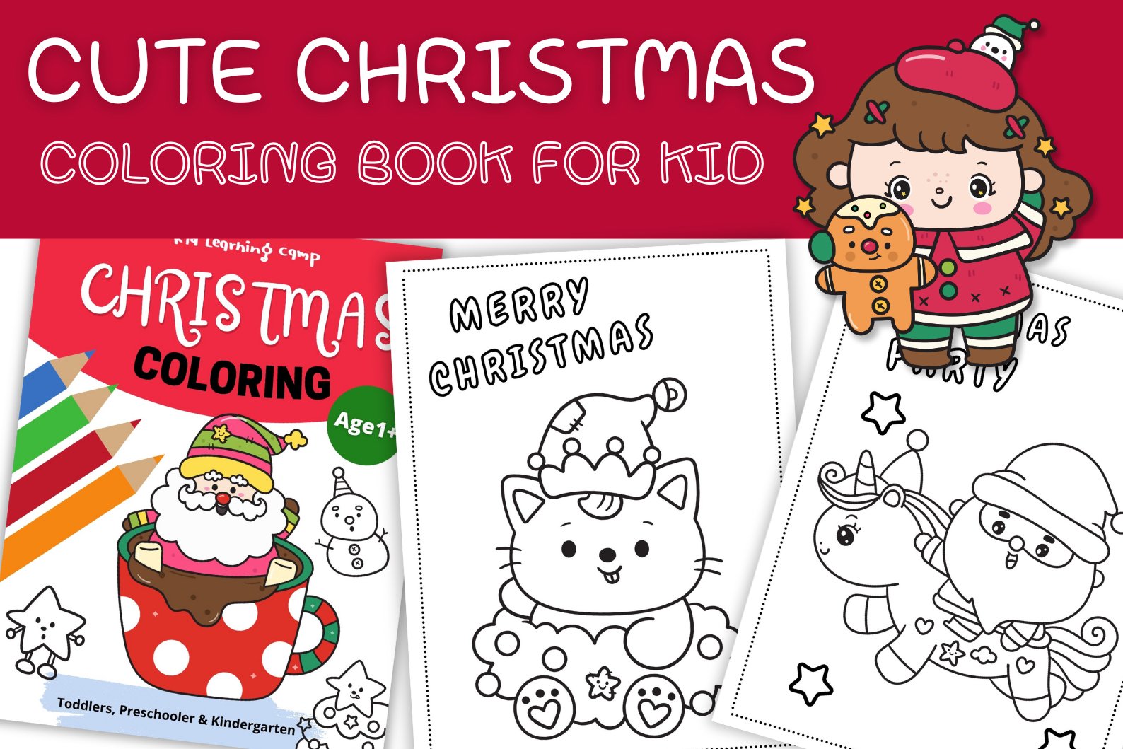 free toddler christmas coloring pages