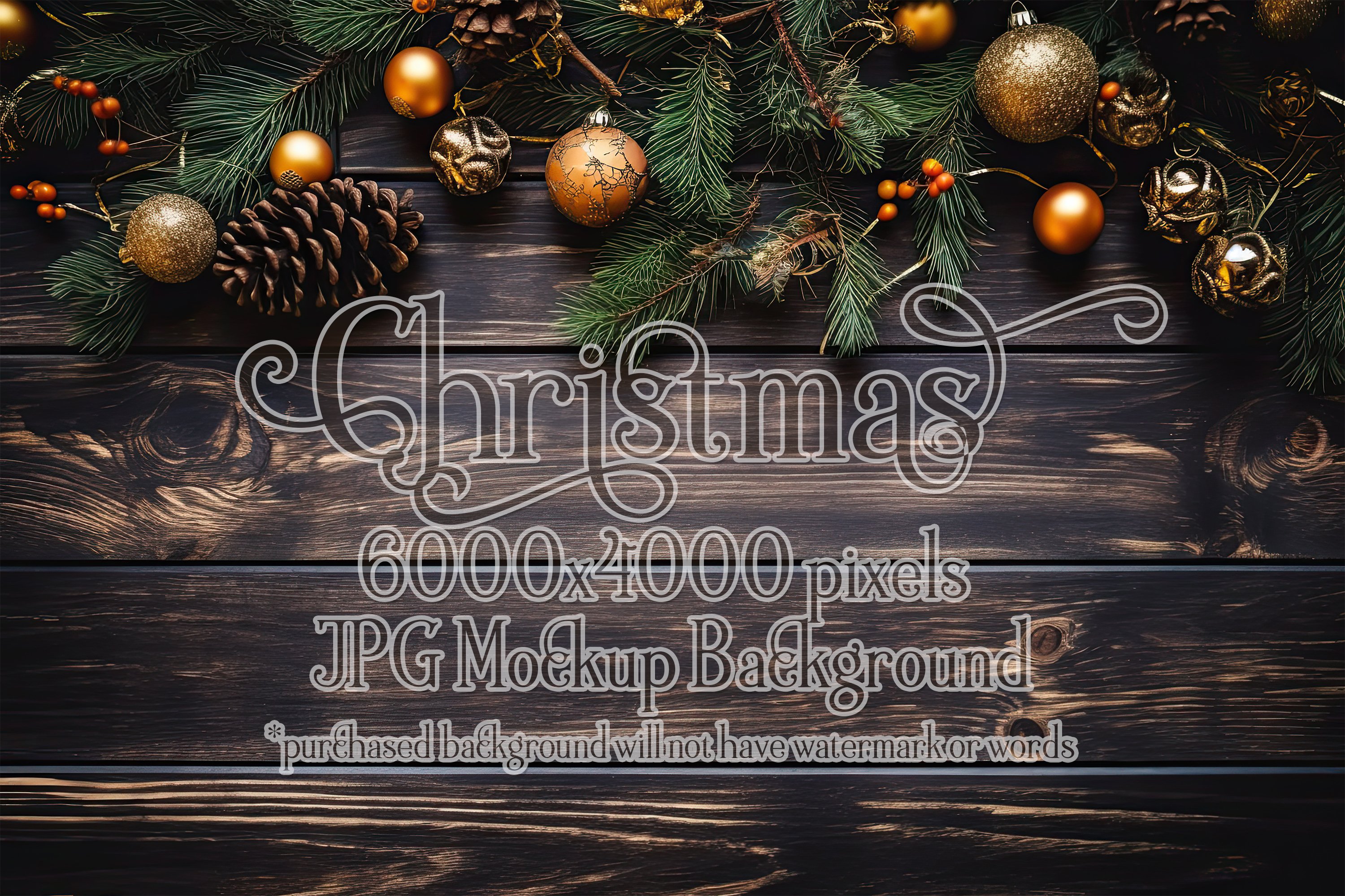 Rustic Wood Christmas Background