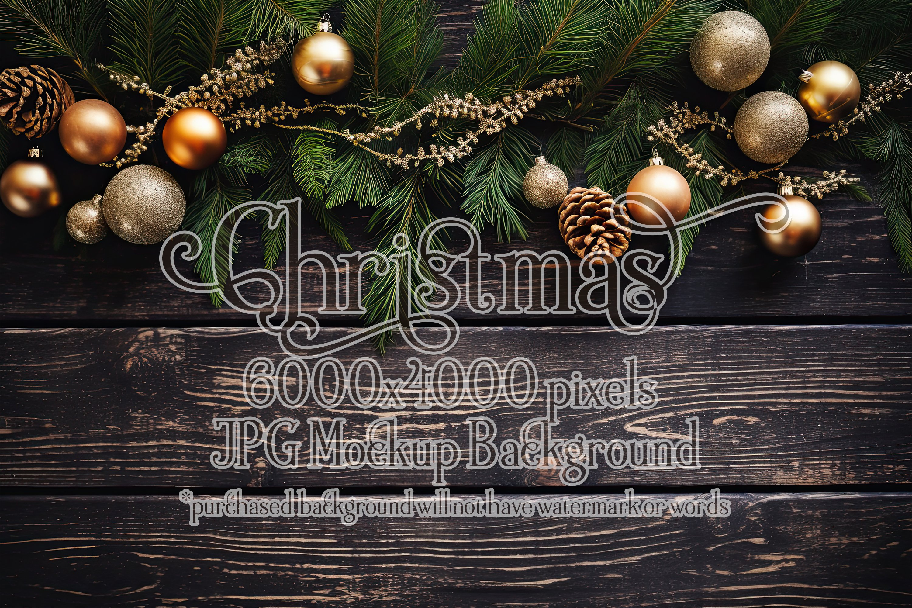 Rustic Wood Christmas Background
