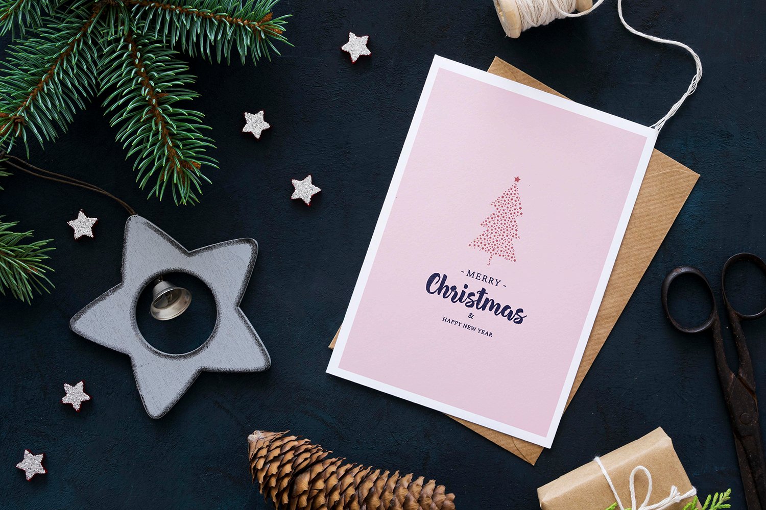 Christmas and New Year Greeting Card Printable (1369789) | Printables ...