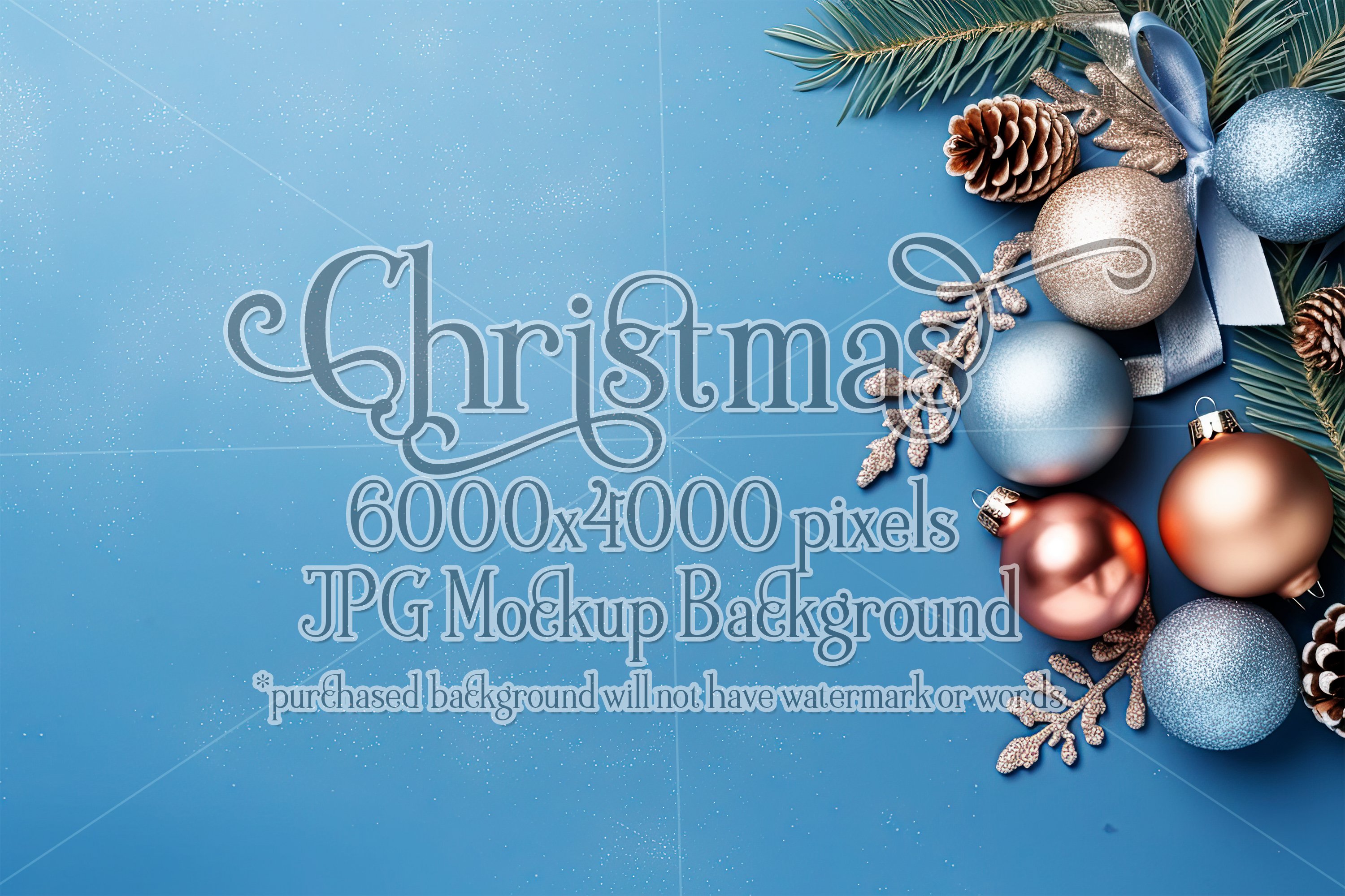 Blue Christmas Holiday Background
