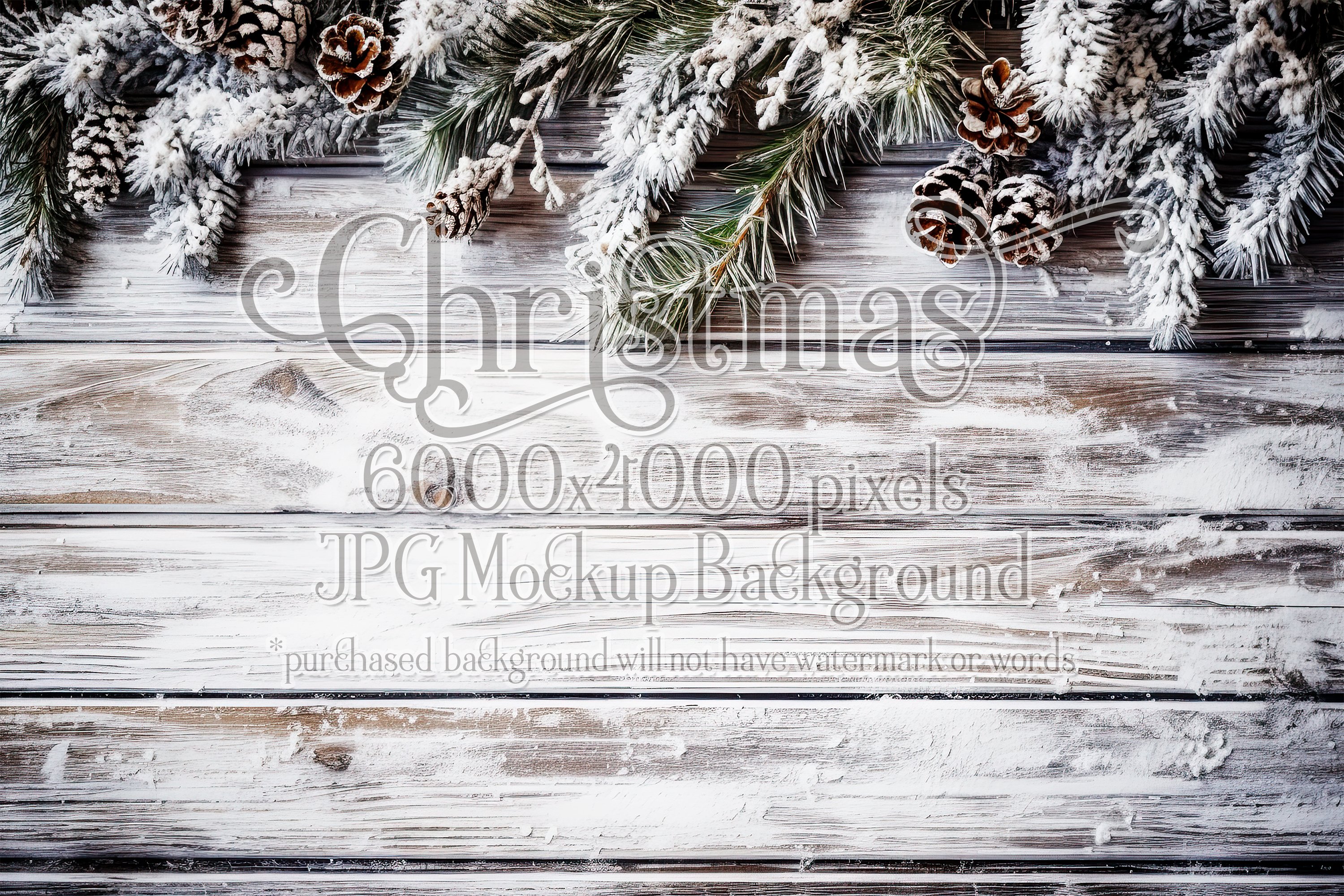 Rustic Wood Christmas Background