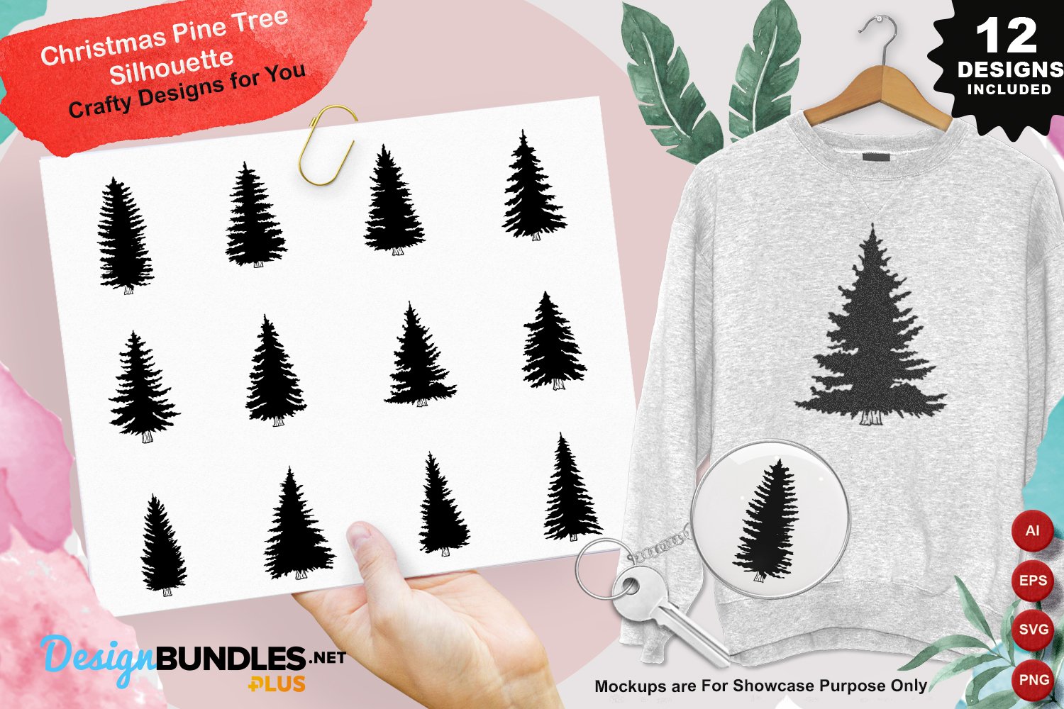 Pine Trees Clipart Black And White