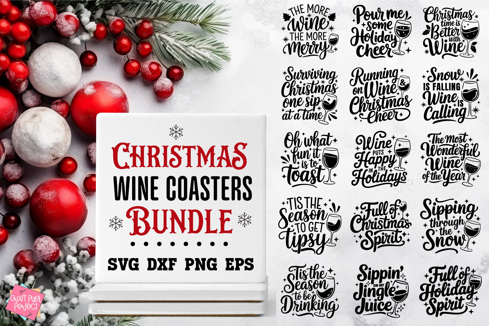 Coasters retailer SVG Bundle Drink Coasters svg