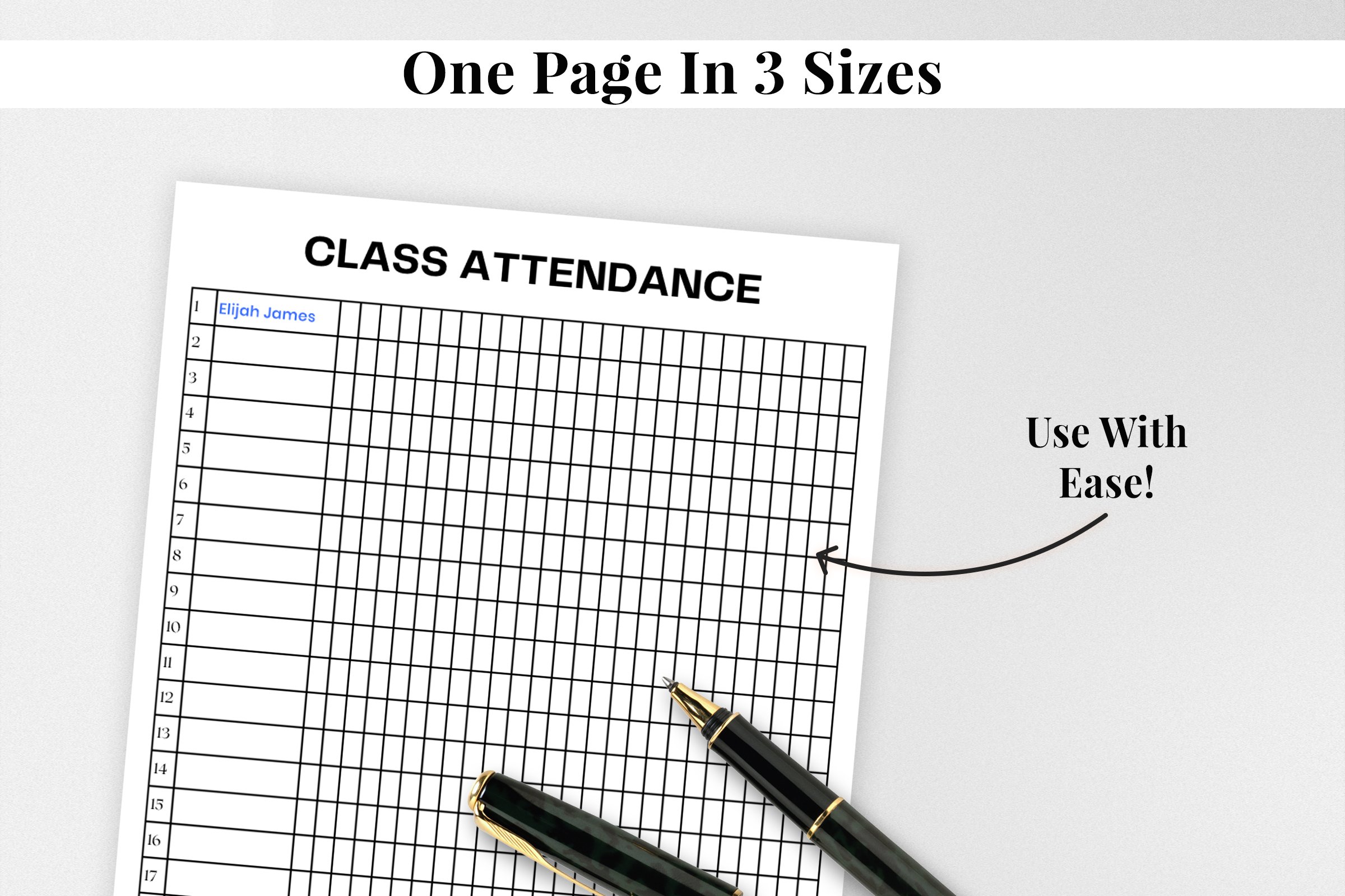 Attendance Sheet Clipart