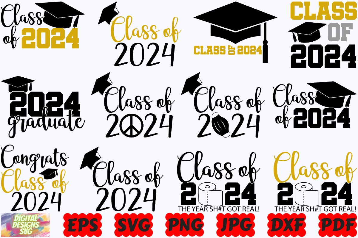 Graduation Class Of 2024 Clip Art