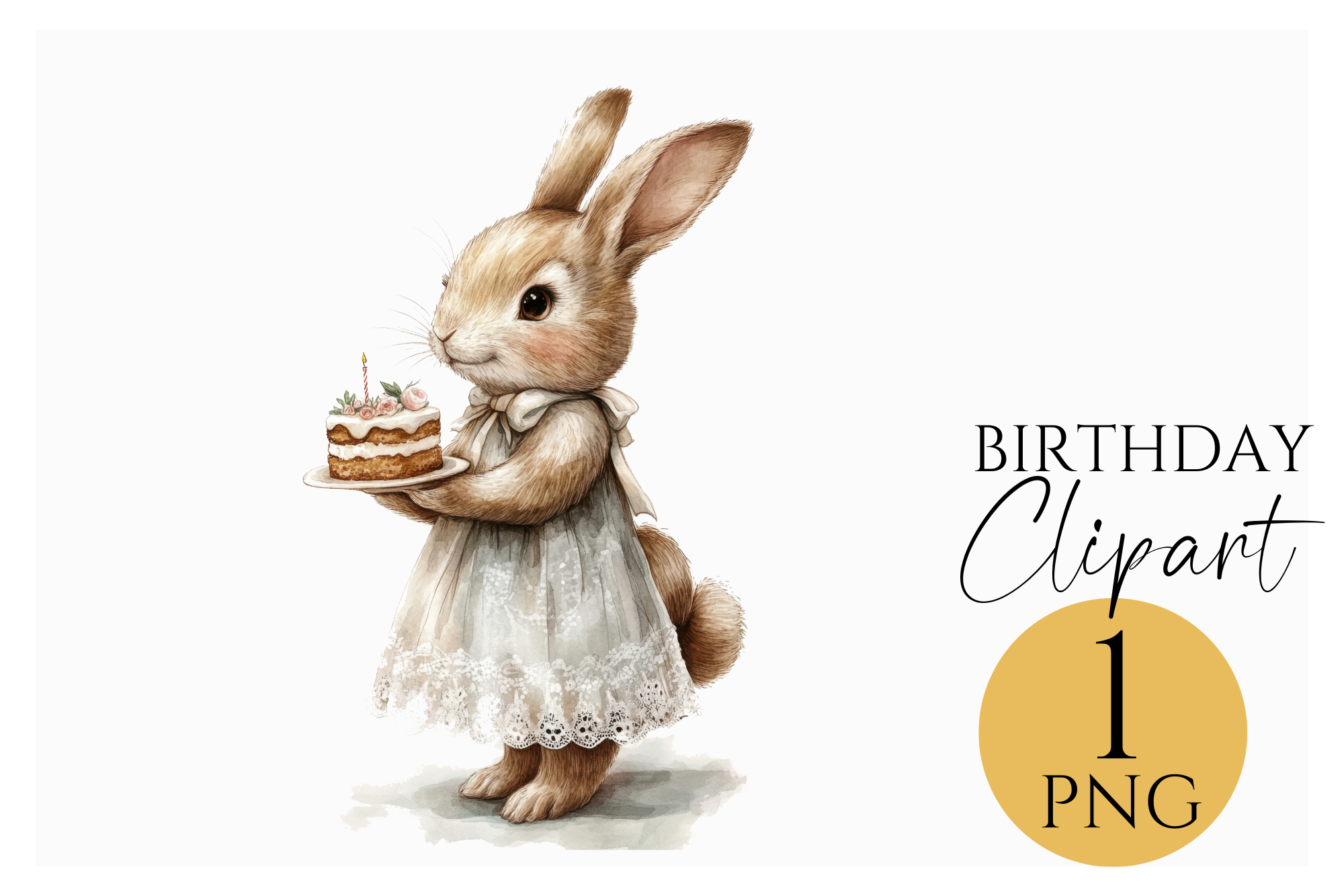 Birthday Bunny Clipart