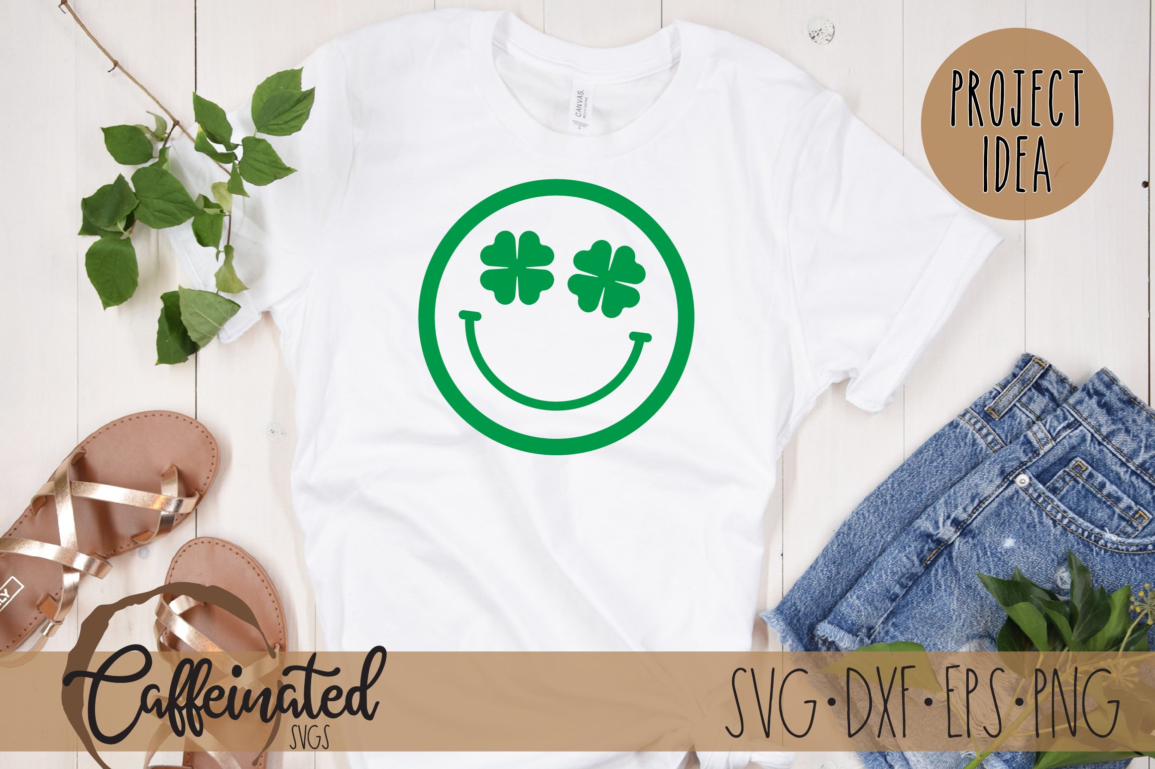 Clover Smiley Face SVG - St. Patrick's Day svg (1849682) | SVGs ...