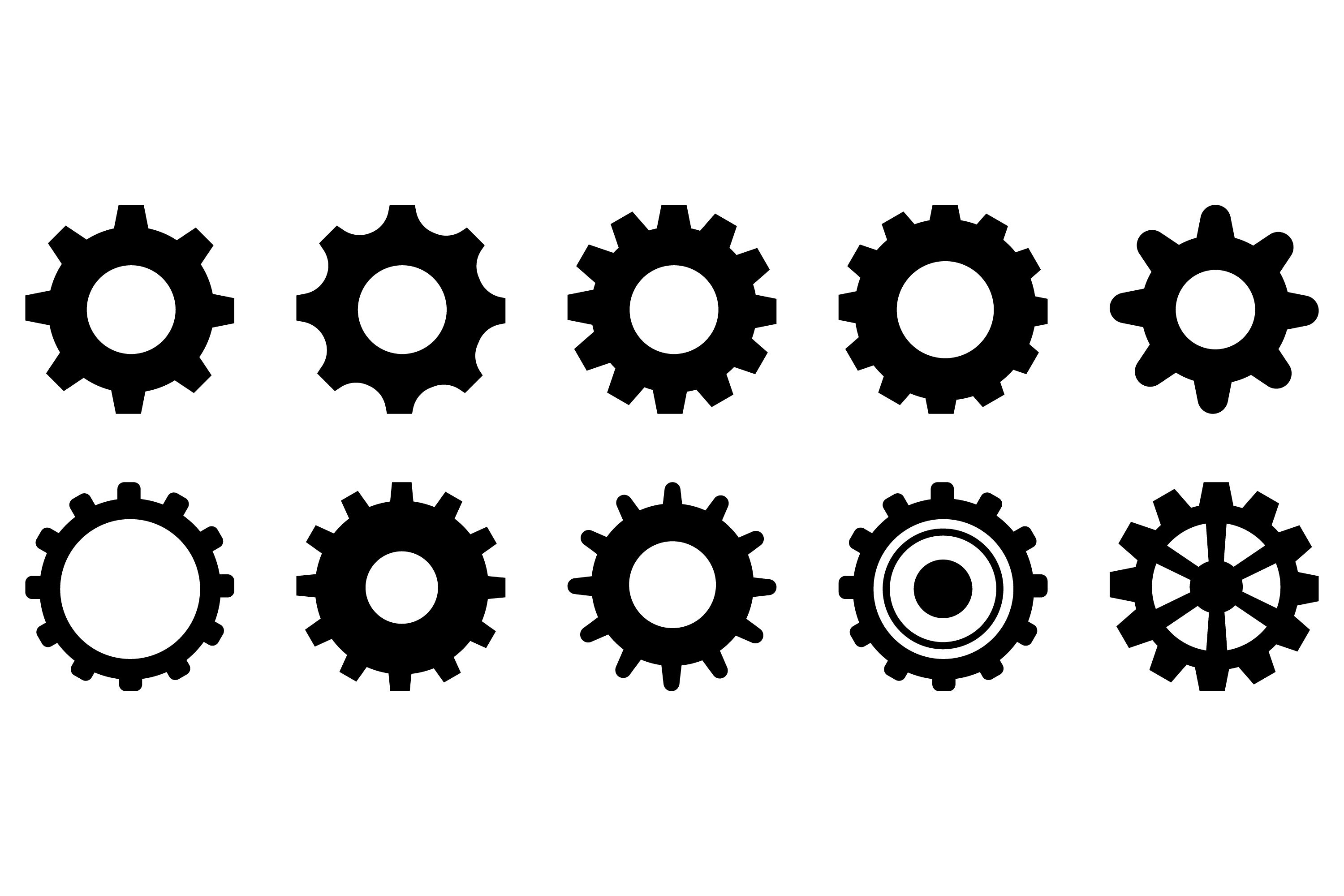 Machine Gears Vector