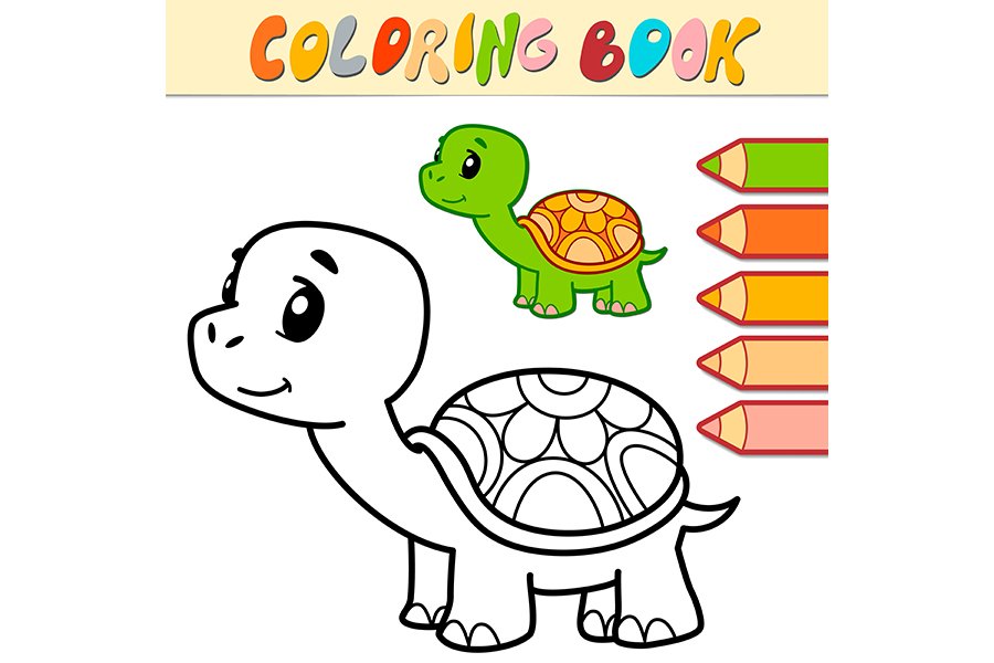 Coloring book or page for kids (1369400) | Illustrations | Design Bundles