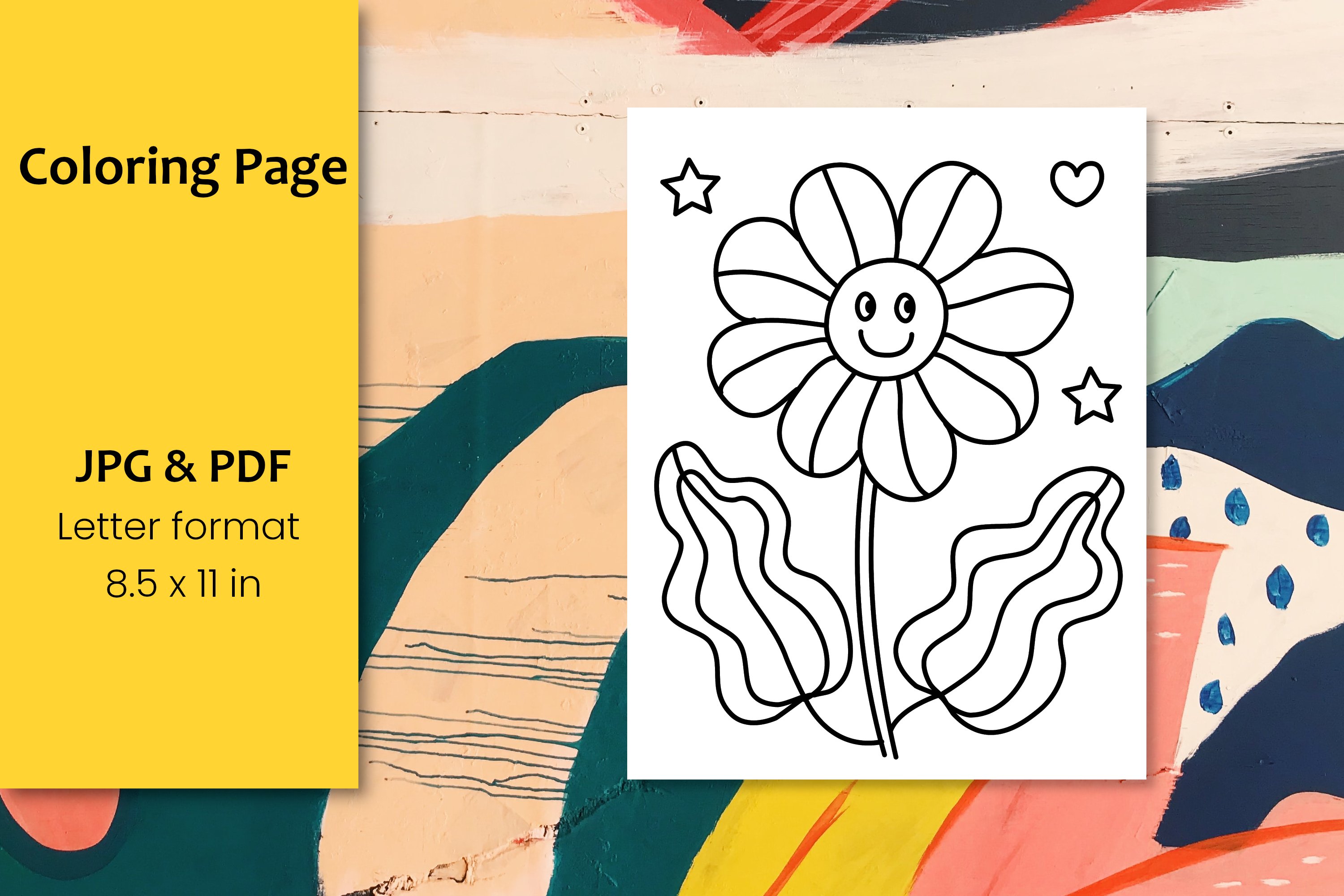 Crazy Flower Coloring Pages