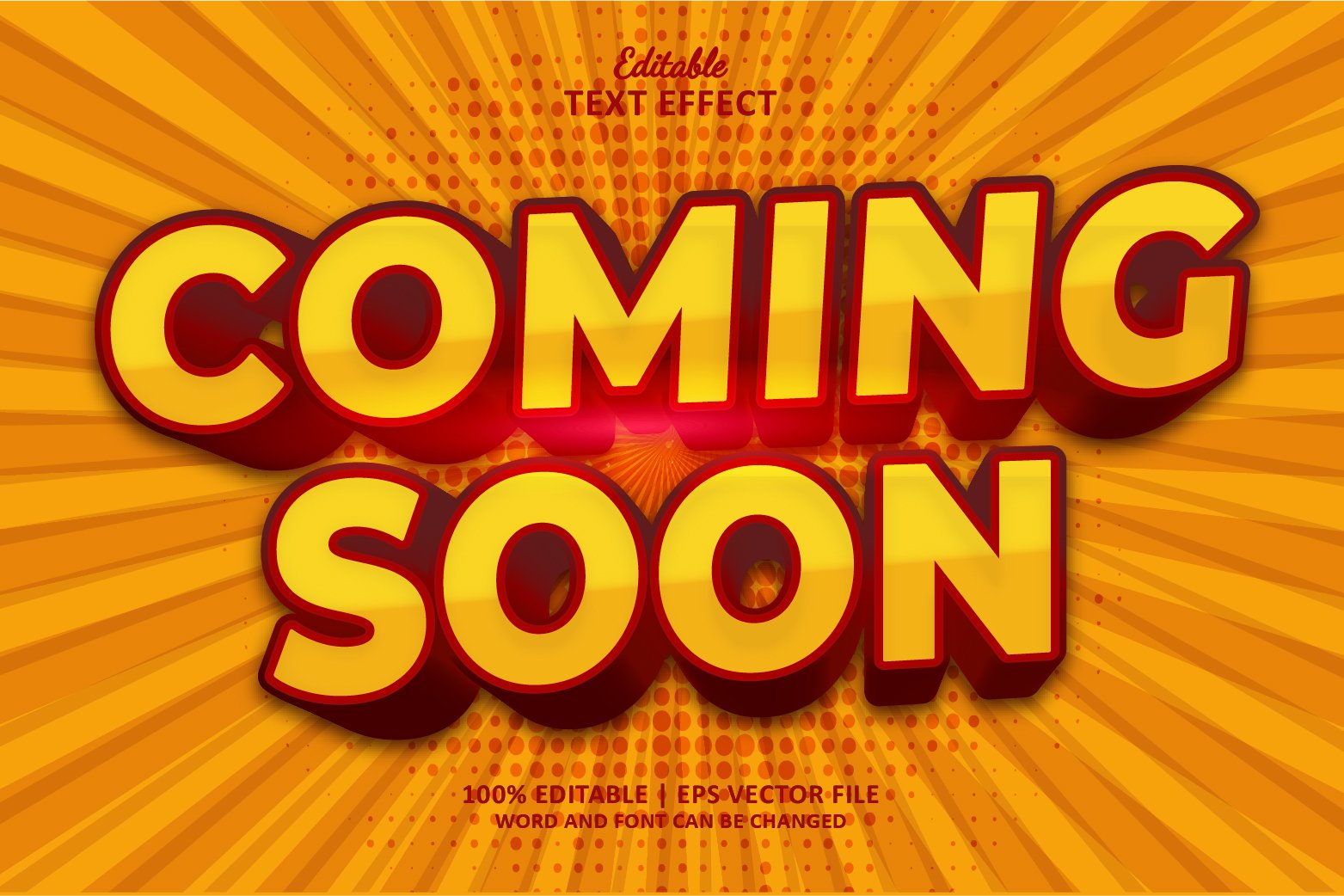 Coming Soon Logo 3d