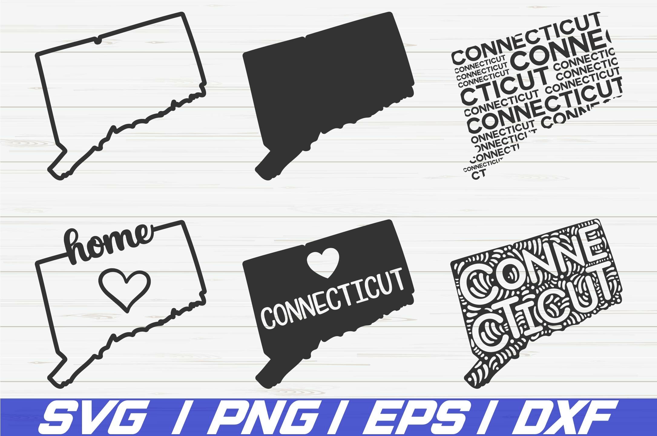 Connecticut State SVG / Cut File / Connecticut SVG / CT SVG (1831348 ...