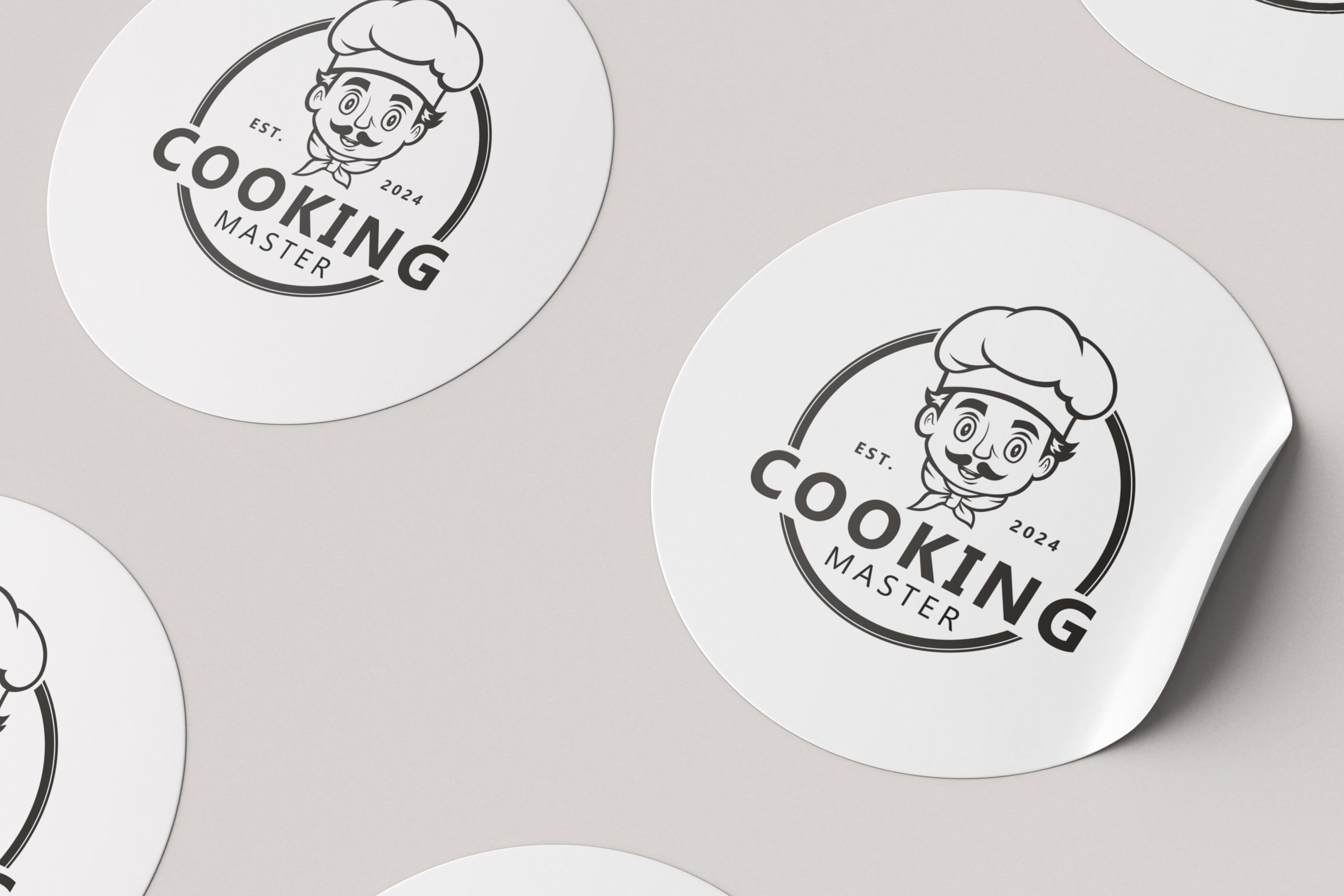 Kitchen Master Logo Vintage Cooking In Kitchen Classes Vector