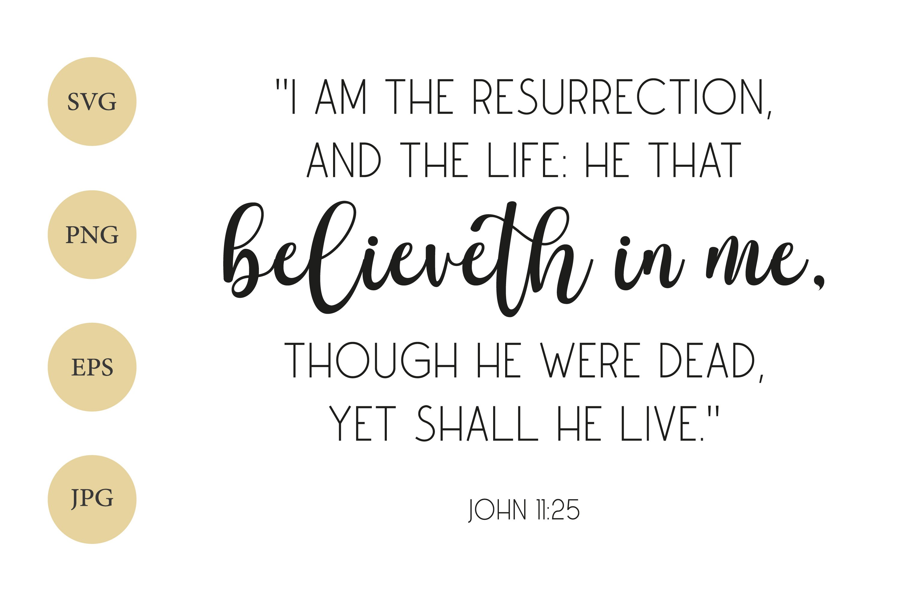 I Am The Resurrection And The Life Clipart