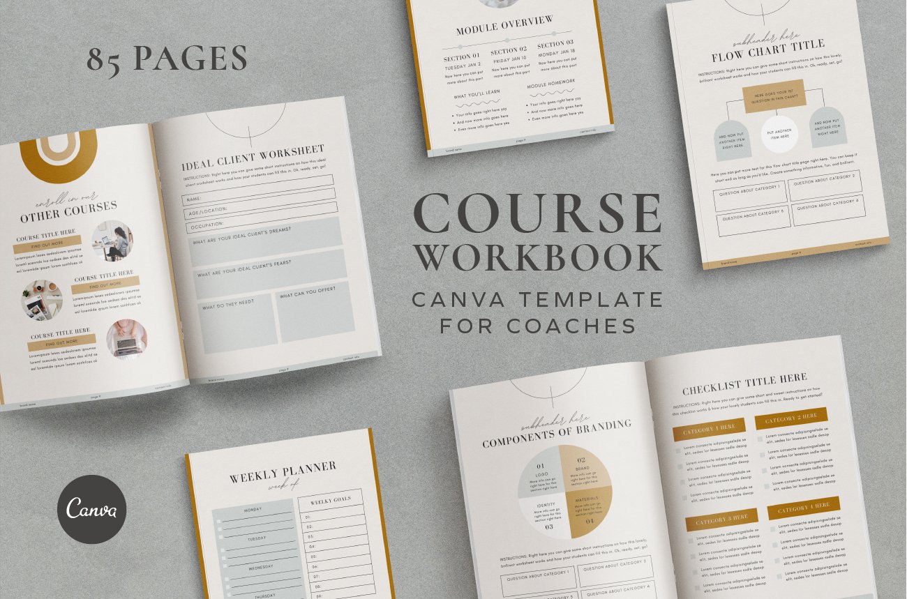 Stationery Design & Templates Course workbook Opt in freebie Worksheet ...