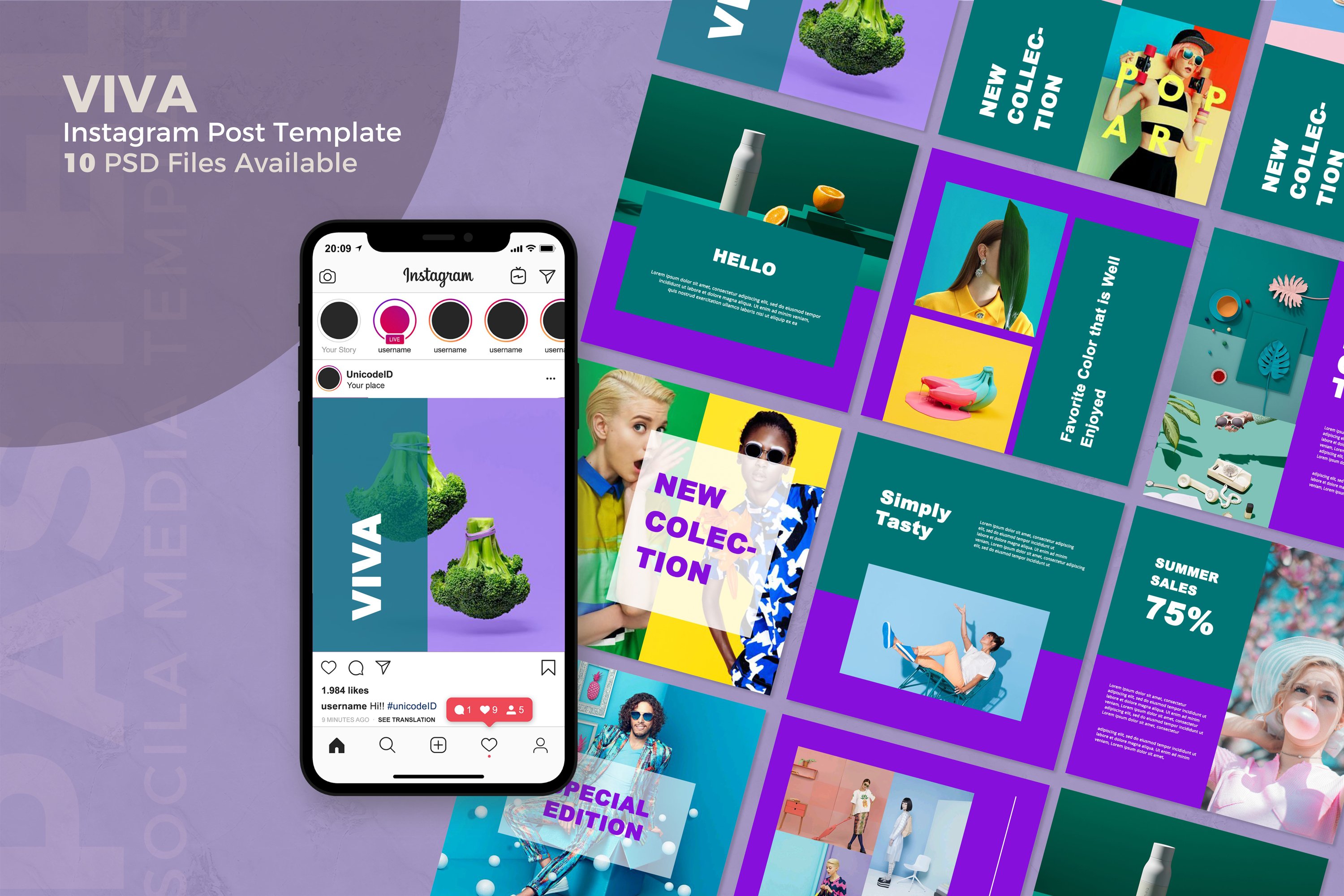 Viva - Instagram Post Template