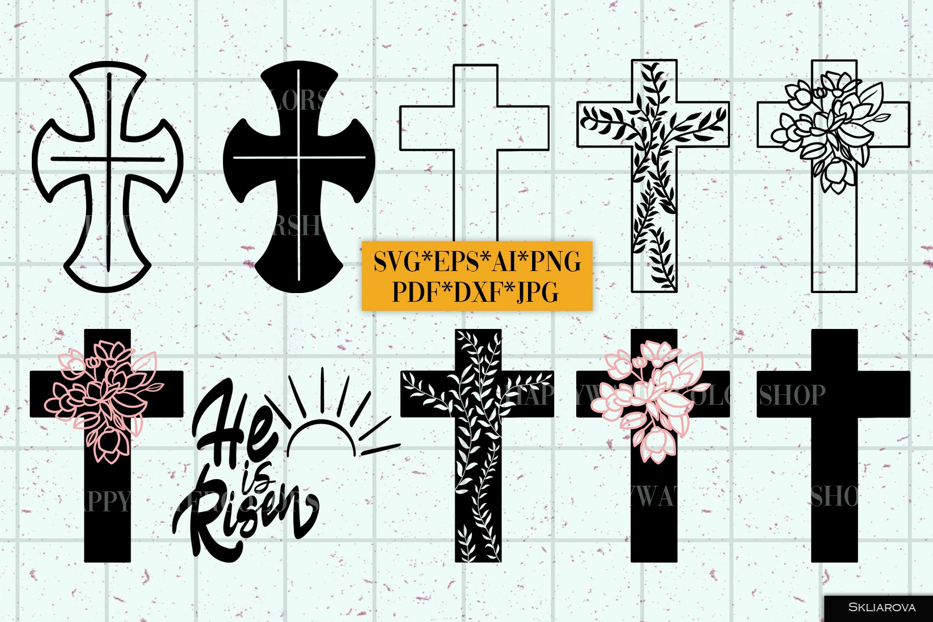 Baptism Cross Silhouette Vector, Clipart Images, Pictures, 51% OFF
