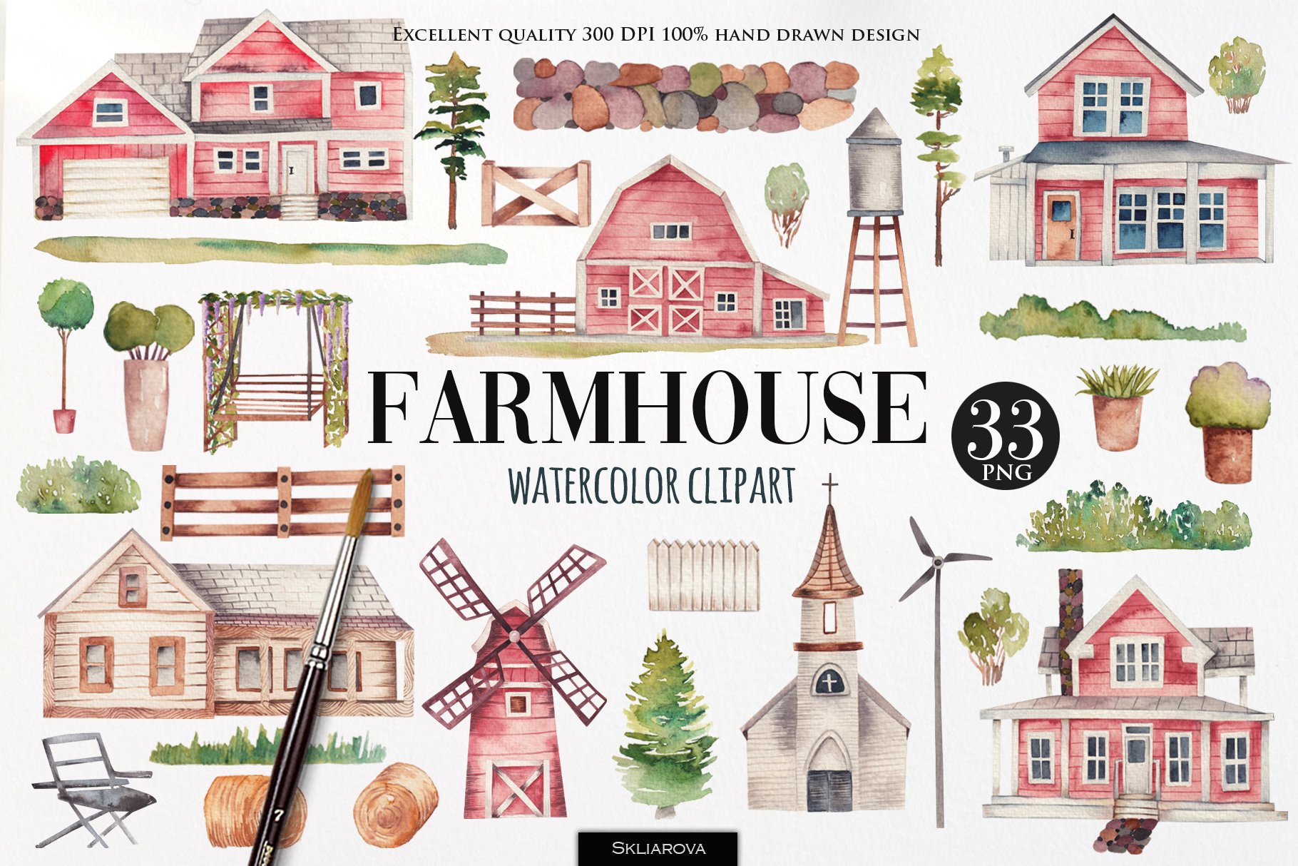 Farm House Clip Art