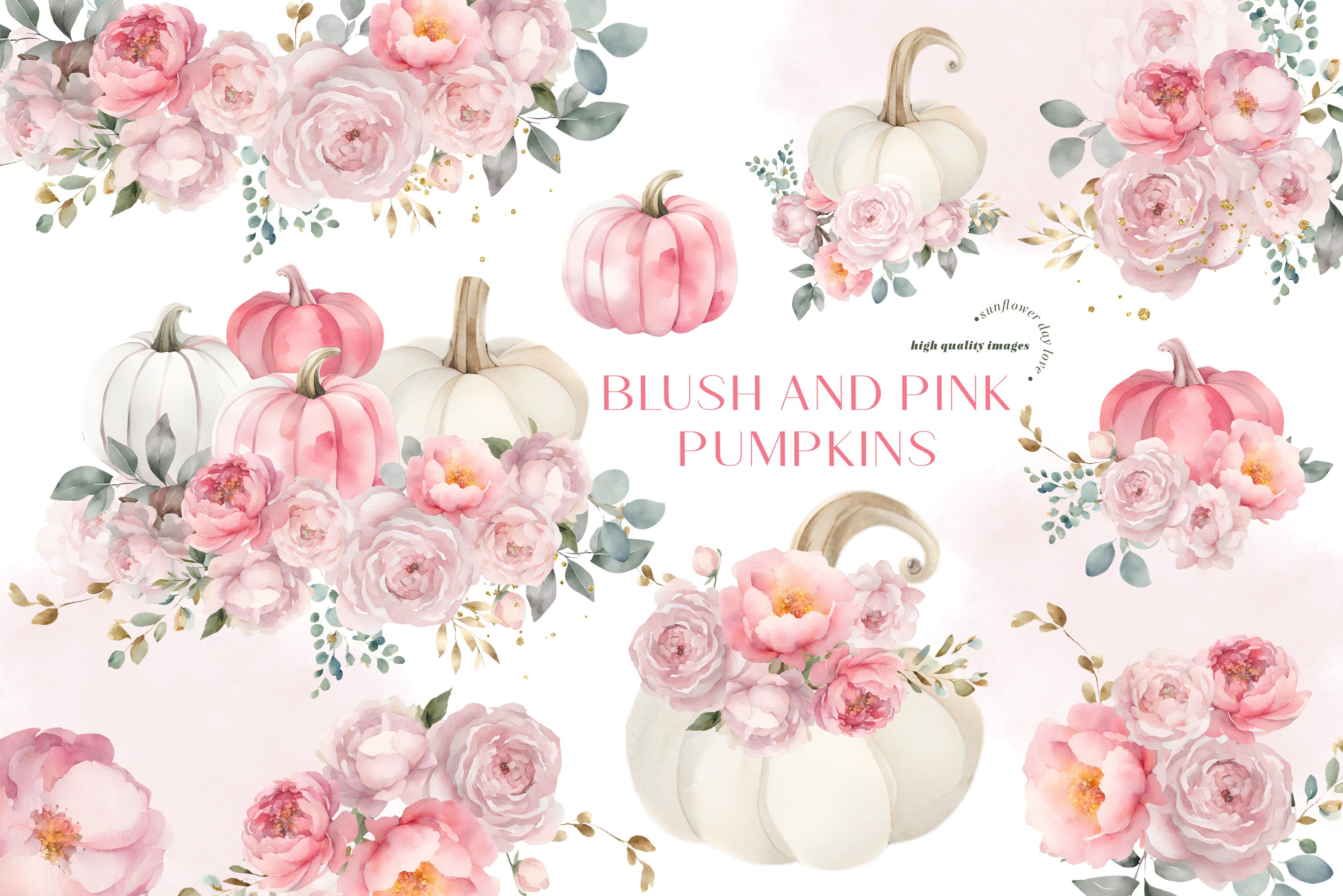Pumpkin Flower Clipart