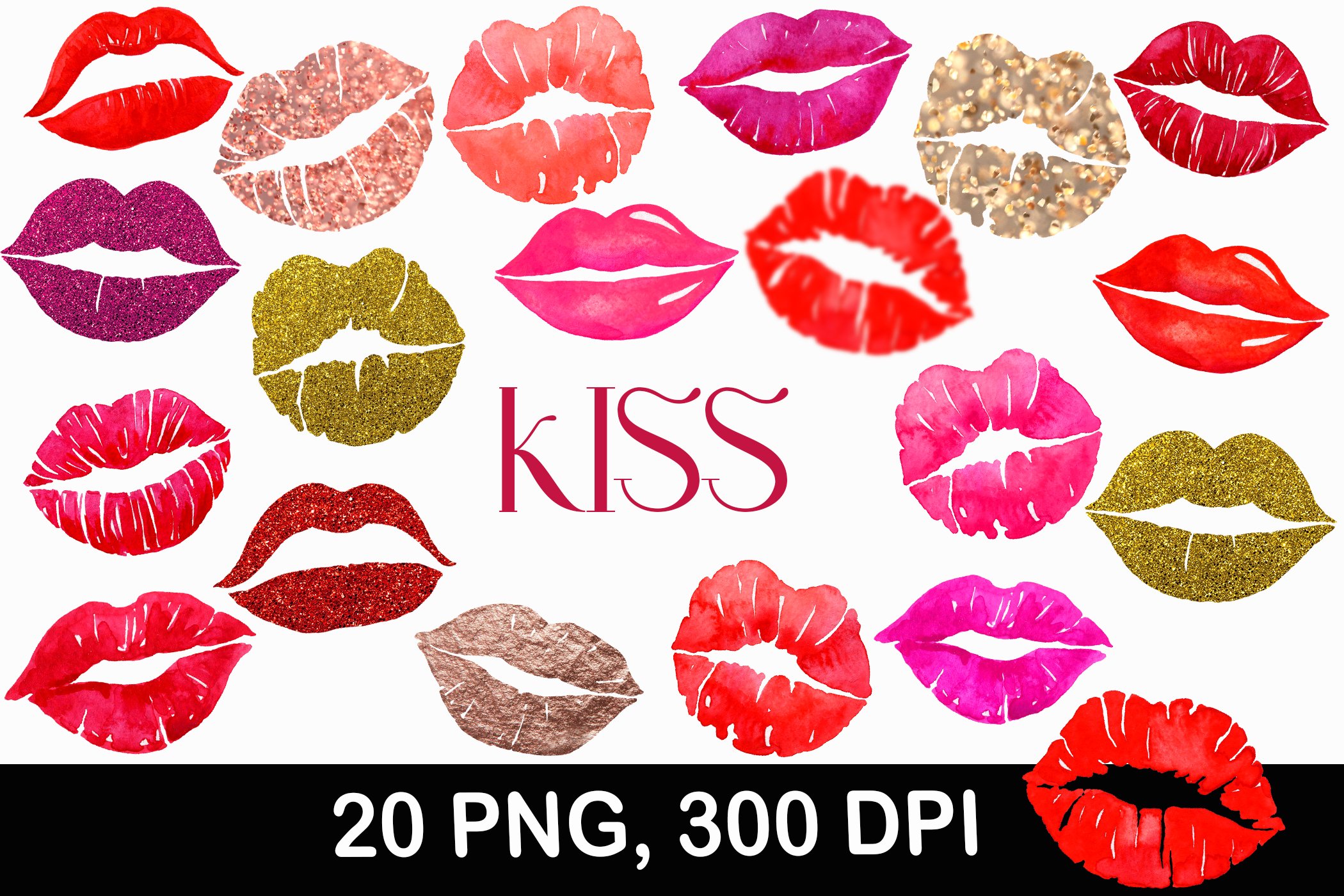 Pink Kiss Clipart