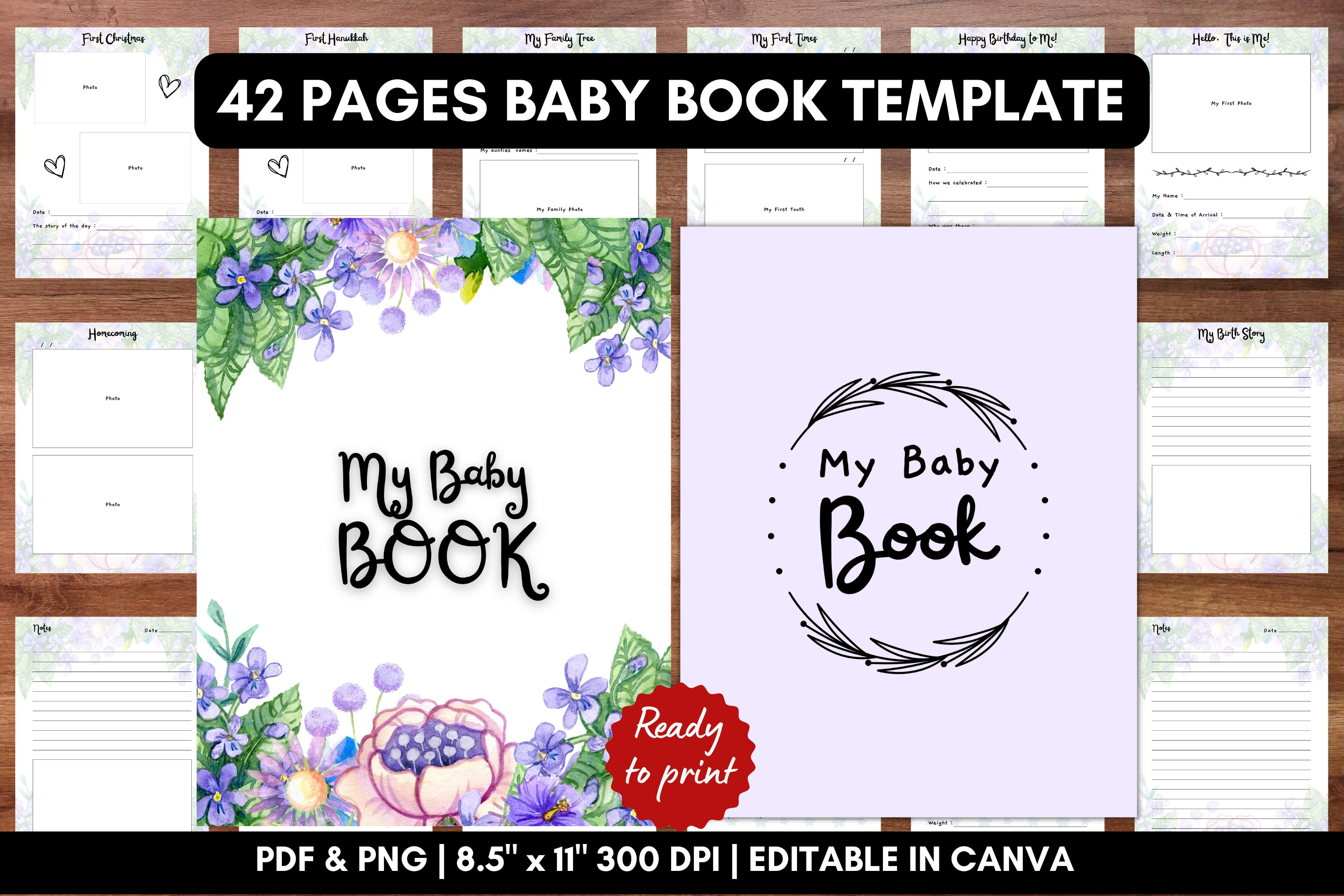Unique Printable Baby Book Pages