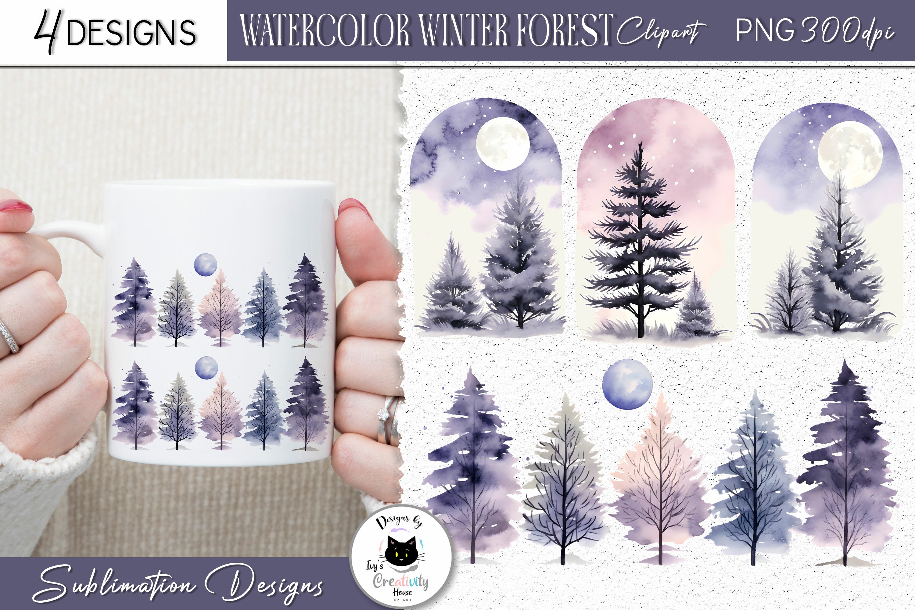 Winter Forest Clip Art