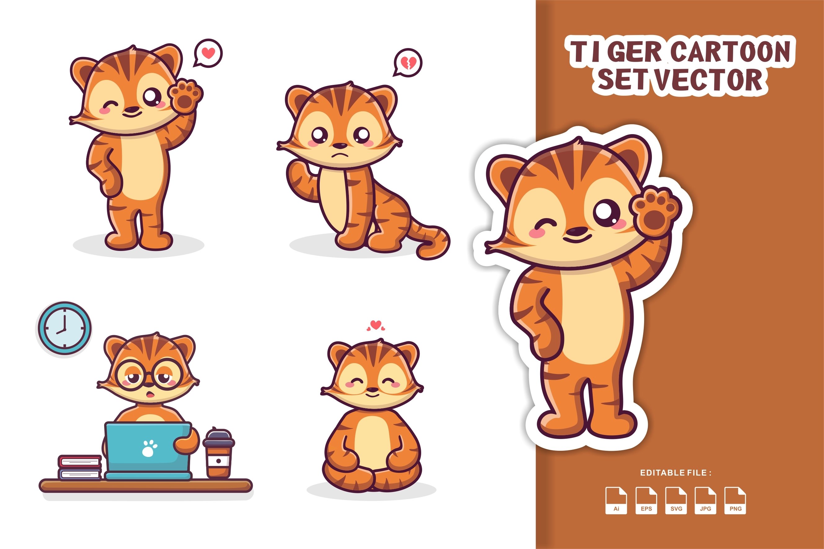 Cute Tiger Pictures Animation