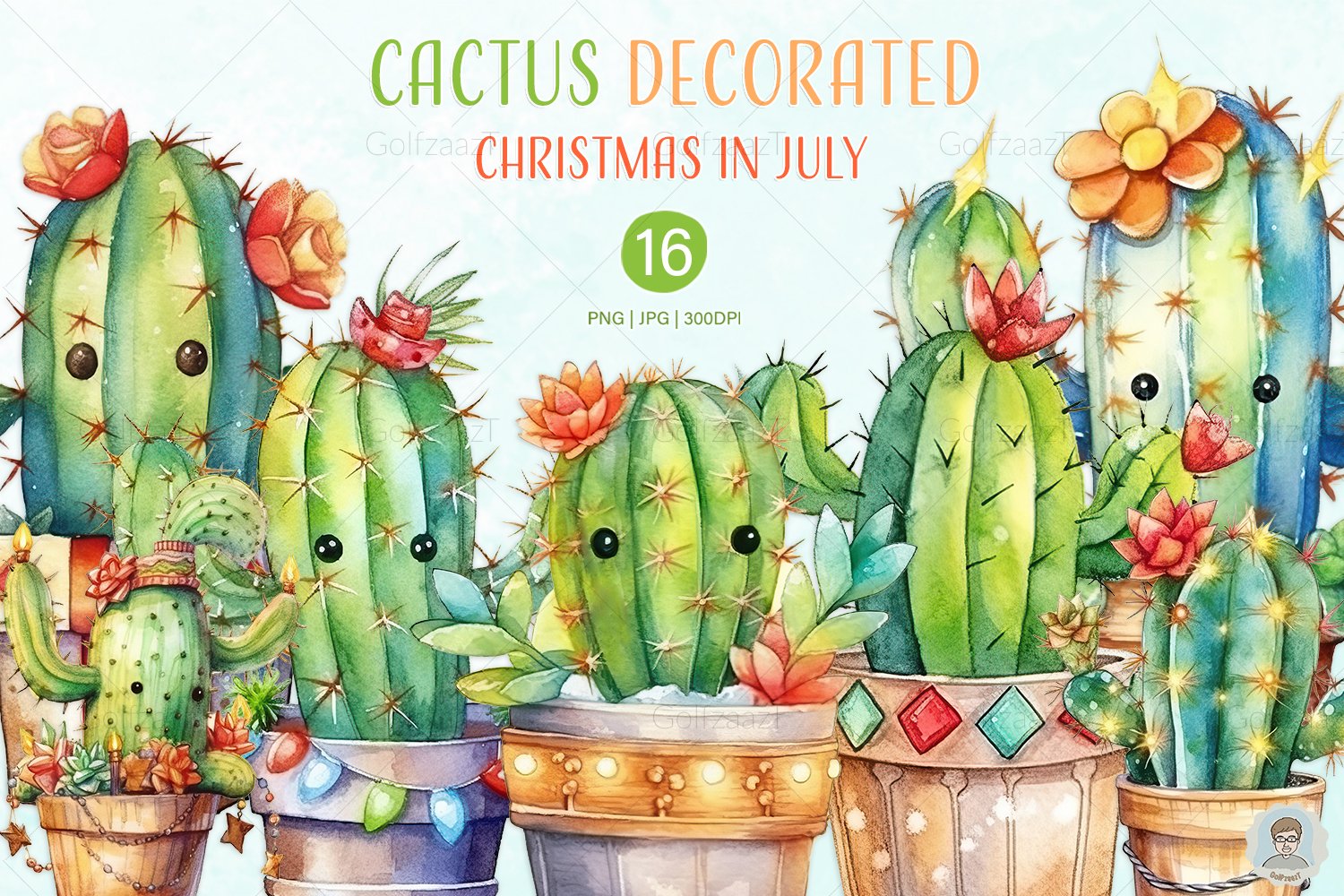 Christmas Cactus Clipart Images
