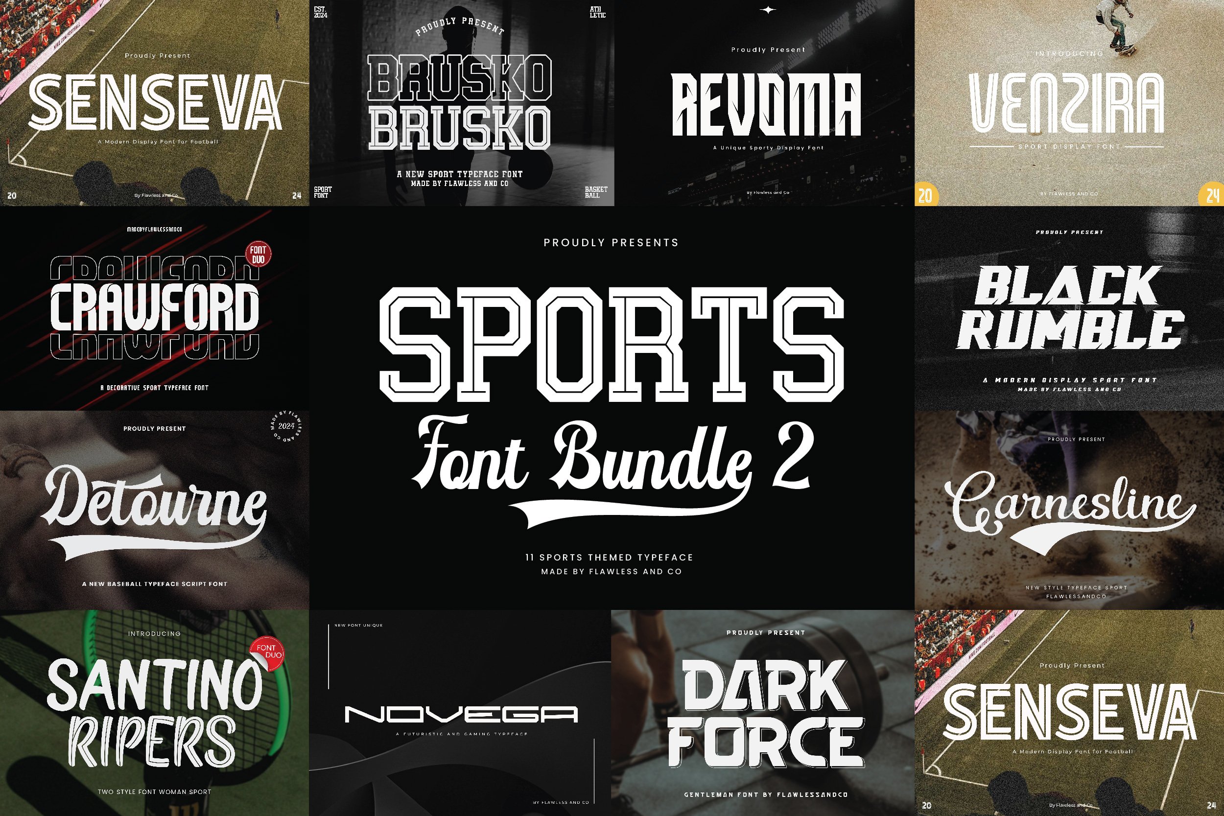 Football Numbers Font