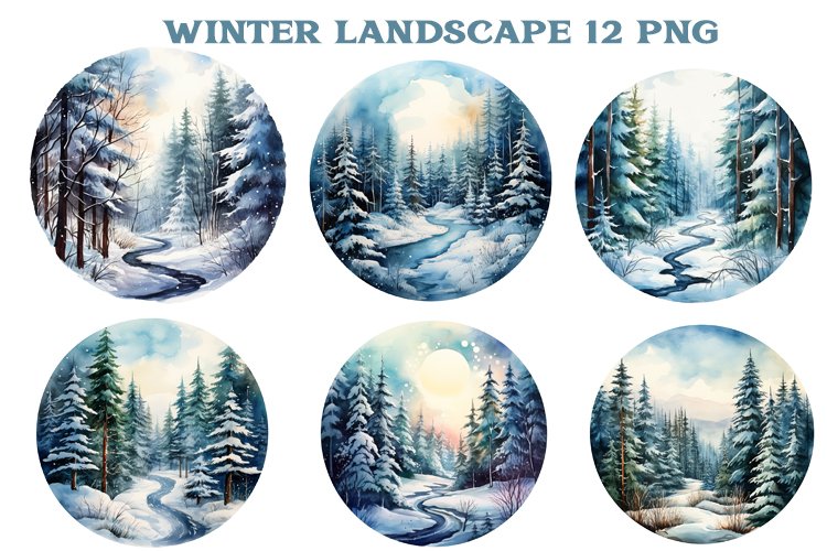 Winter Landscape Clipart