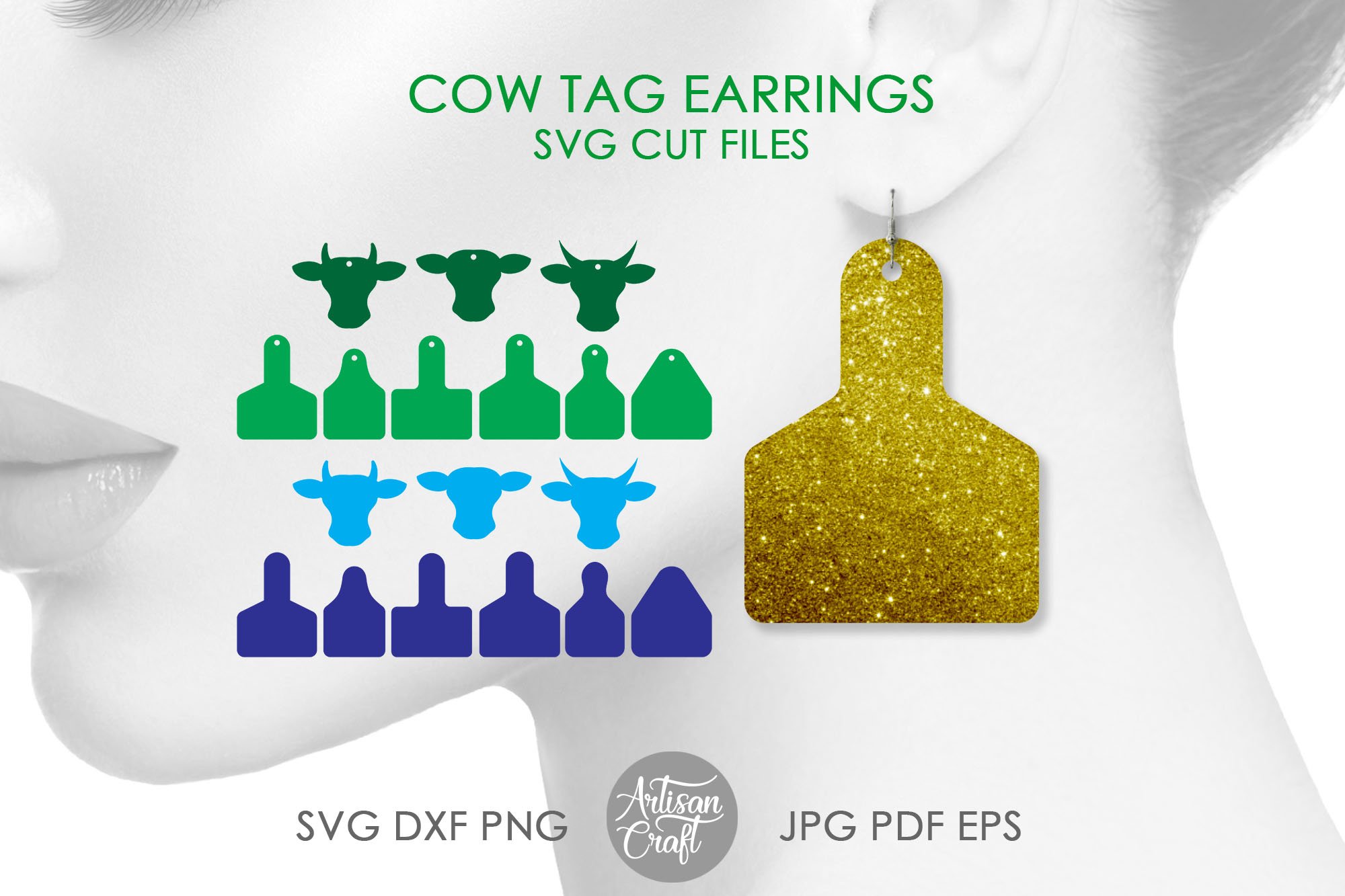 Art & Collectibles cattle tag-cow tag Beautiful ear tag cow svg file ...