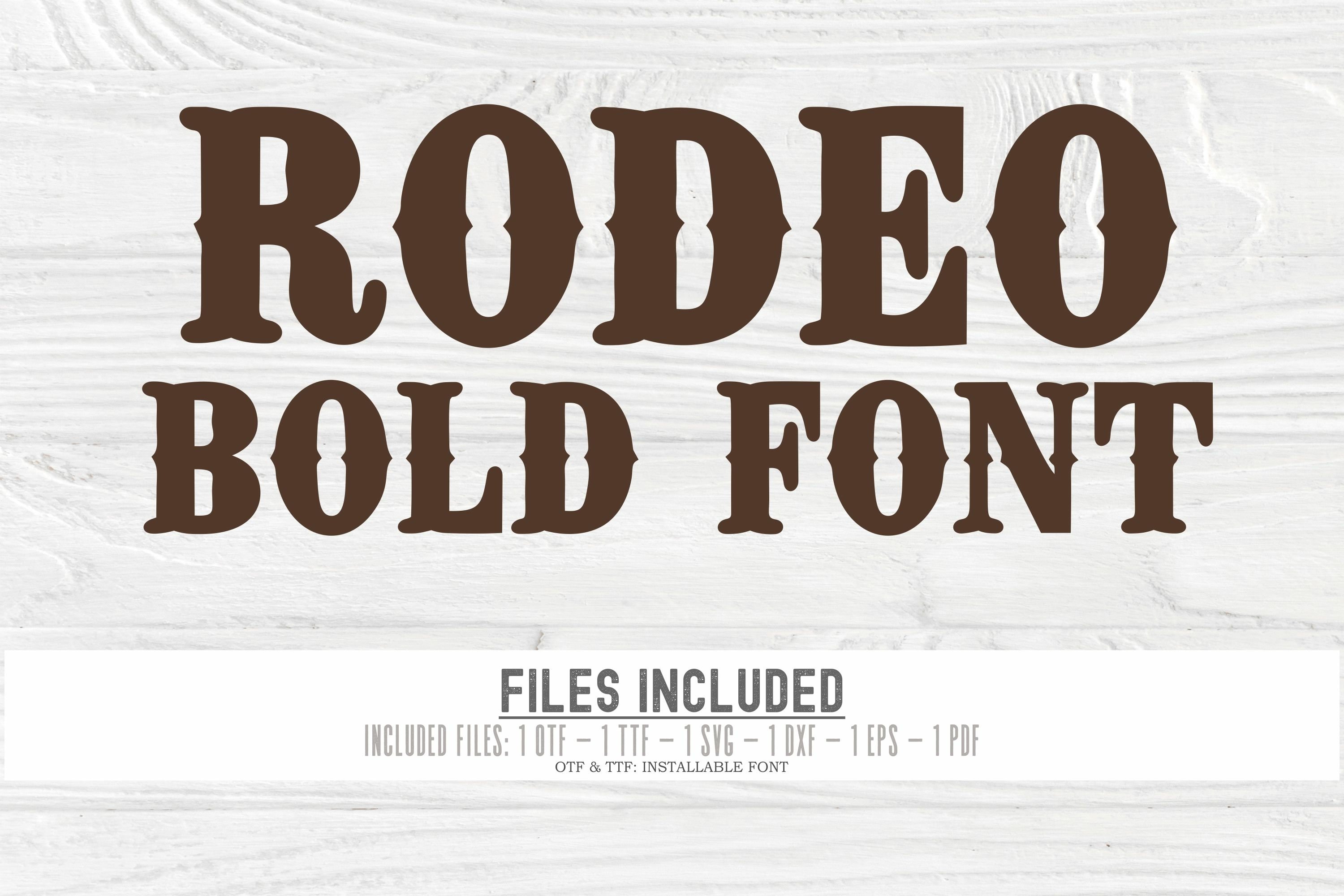 Rodeo Font Canva