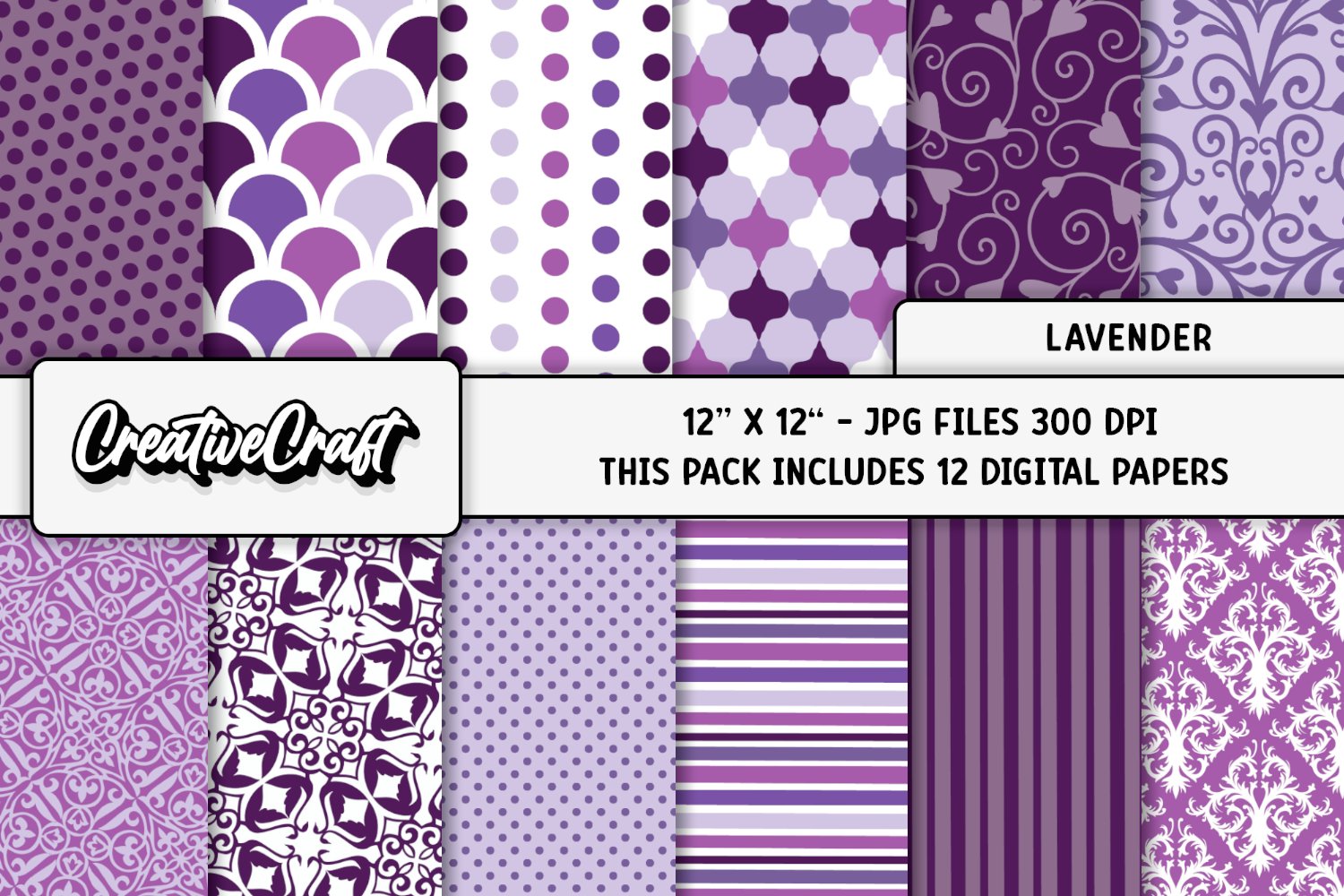 Purple Scrapbook Paper